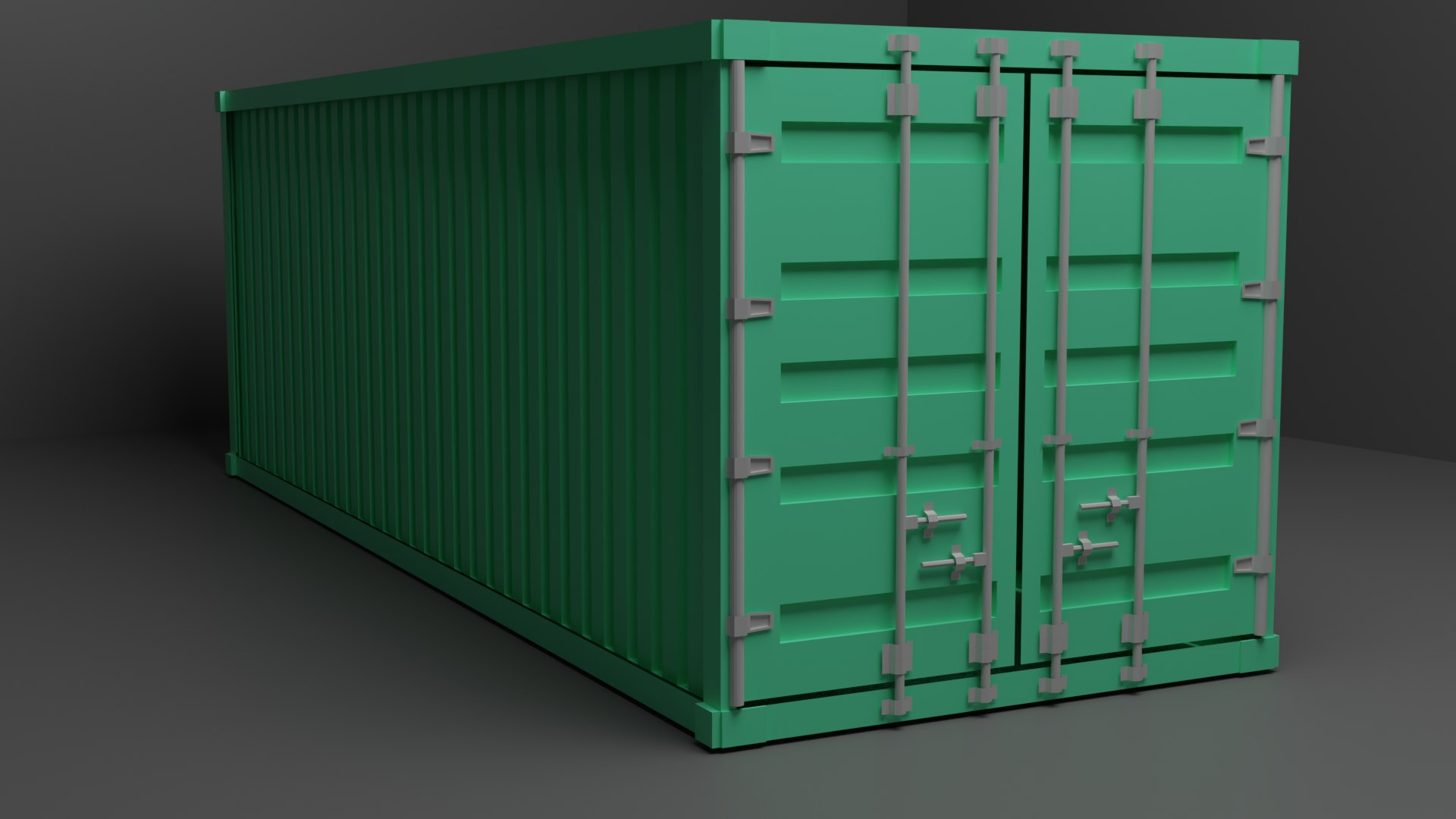 3D Model Simple Cargo Container - TurboSquid 1663137