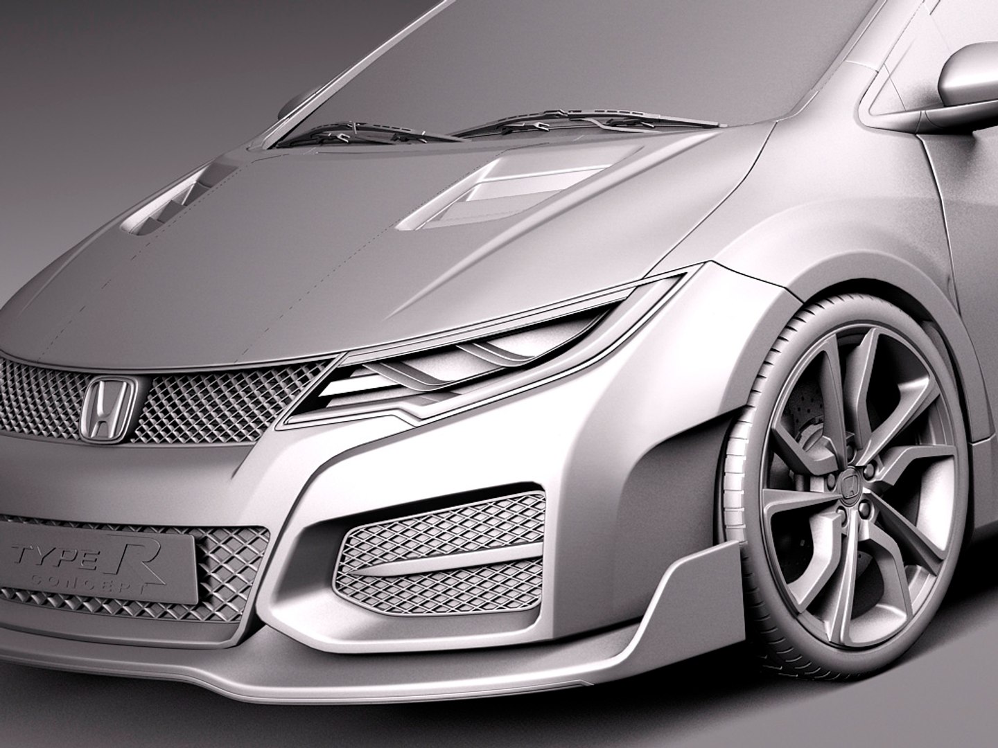 3d Model Honda Civic 2015