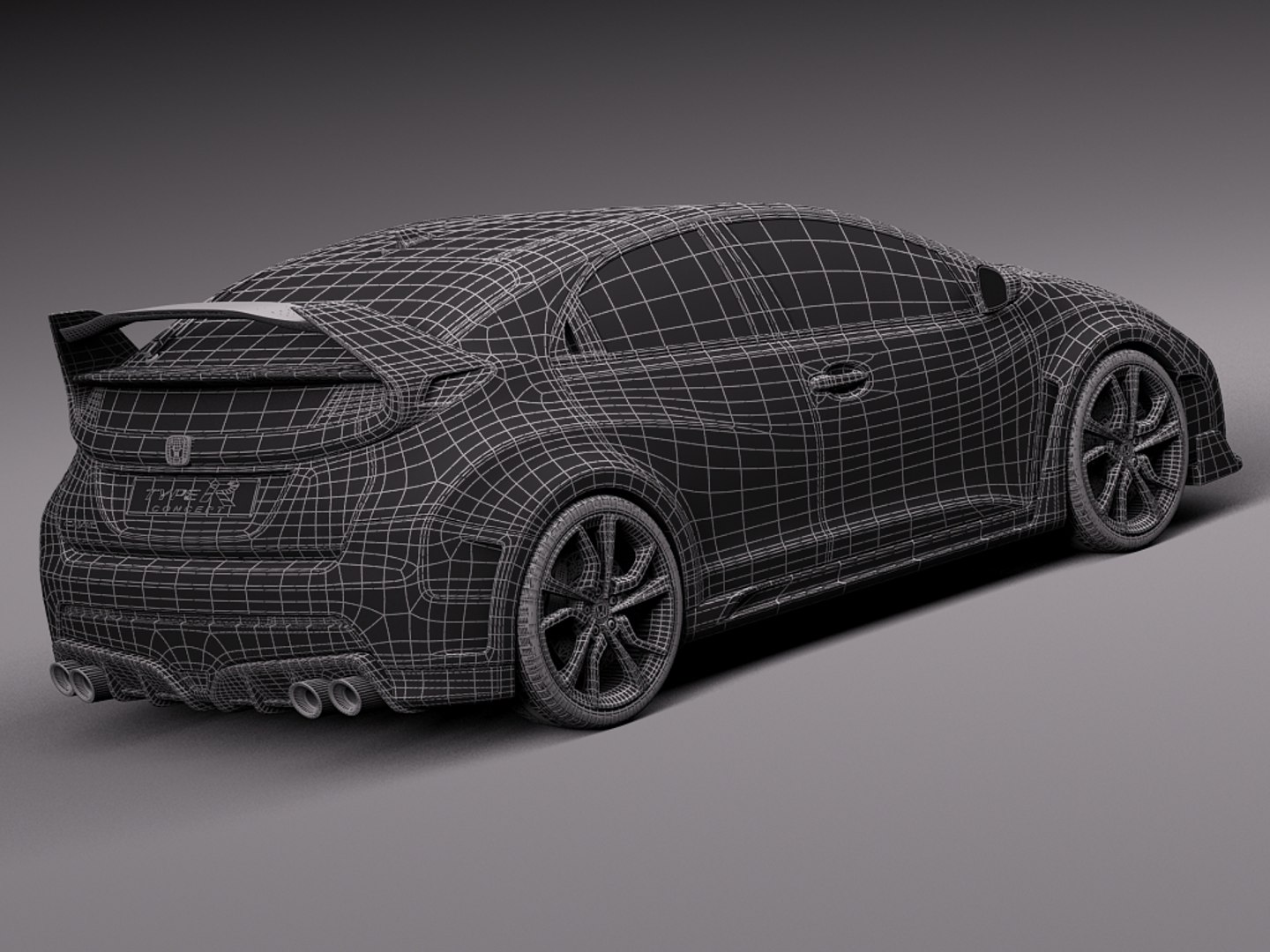 3d Model Honda Civic 2015