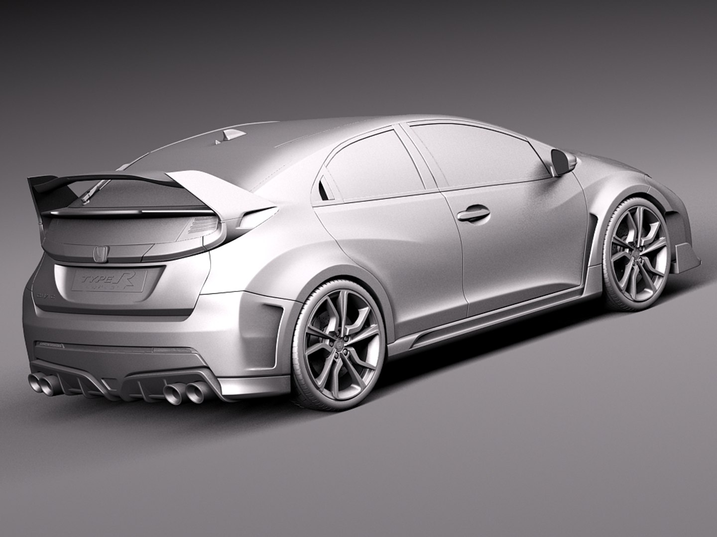 3d Model Honda Civic 2015