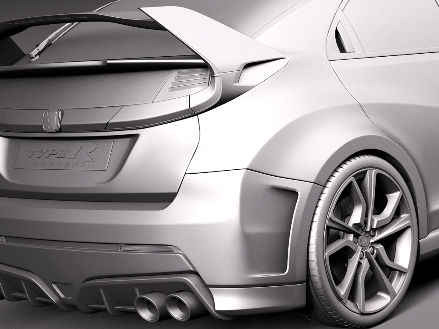 3d Model Honda Civic 2015