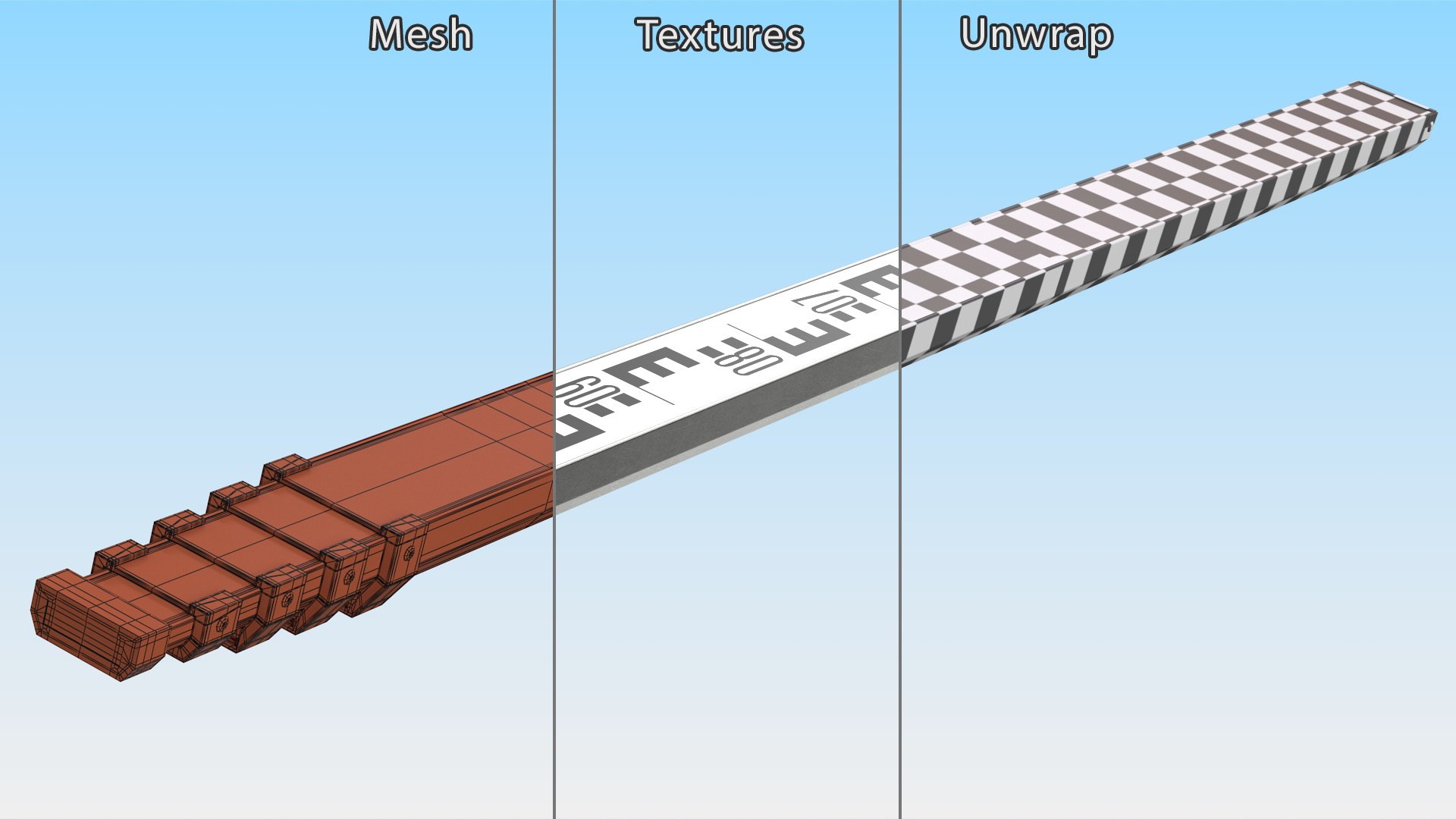 Surveyors Rod Rigged For Maya 3D Model - TurboSquid 2157543