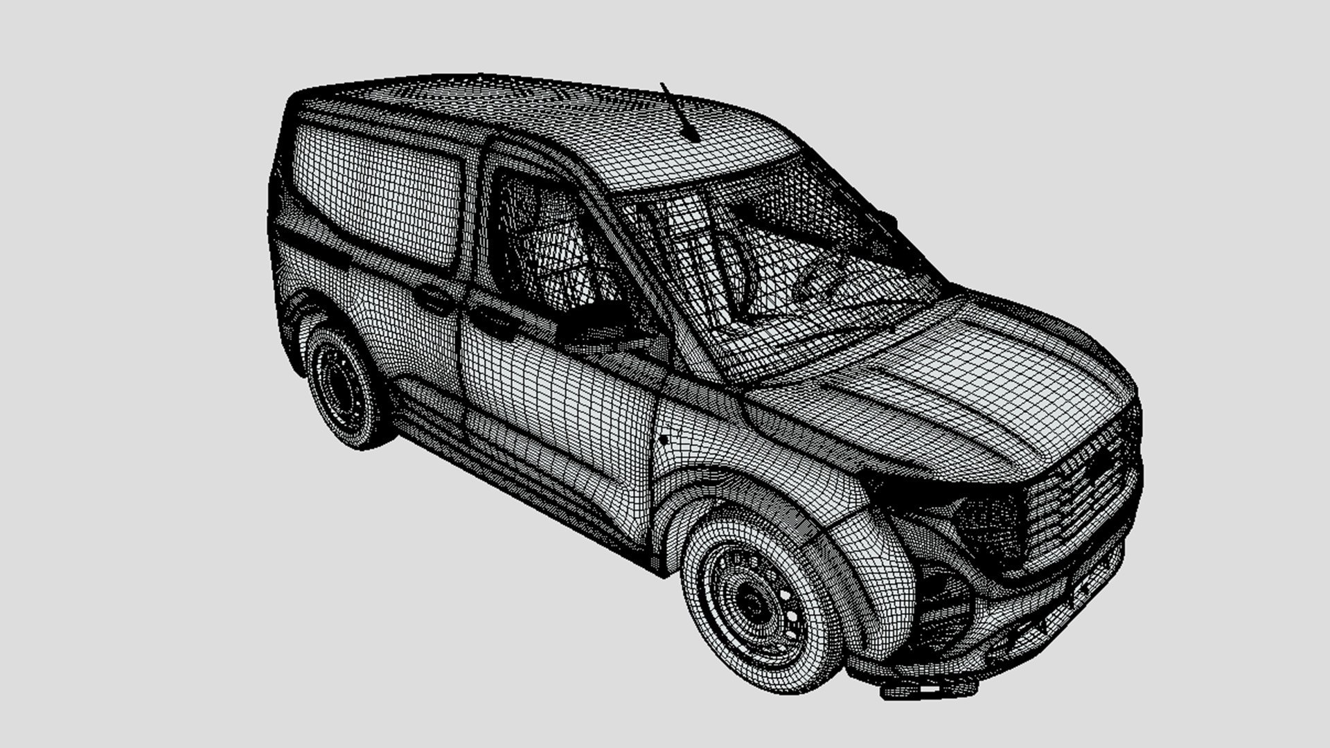 3D Model All-New Ford Transit Courier Trend - TurboSquid 2194441