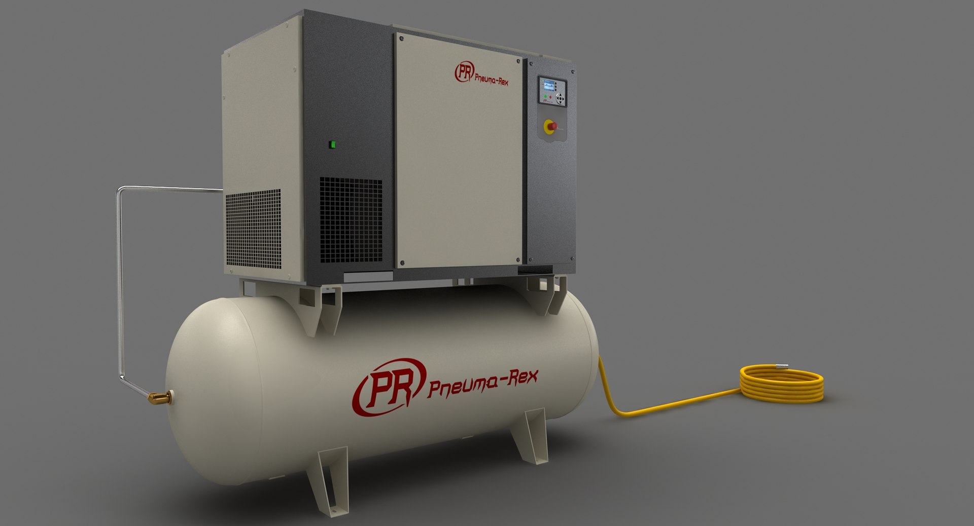 Industrial Air Compressor 3d Model
