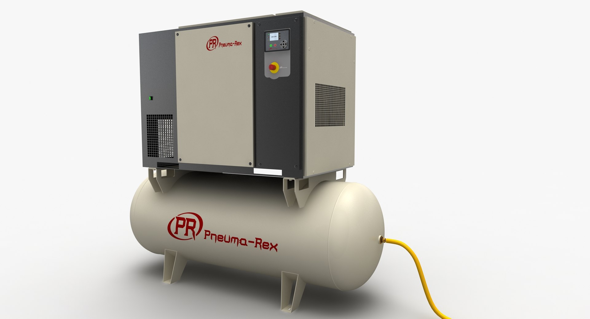 Industrial Air Compressor 3d Model