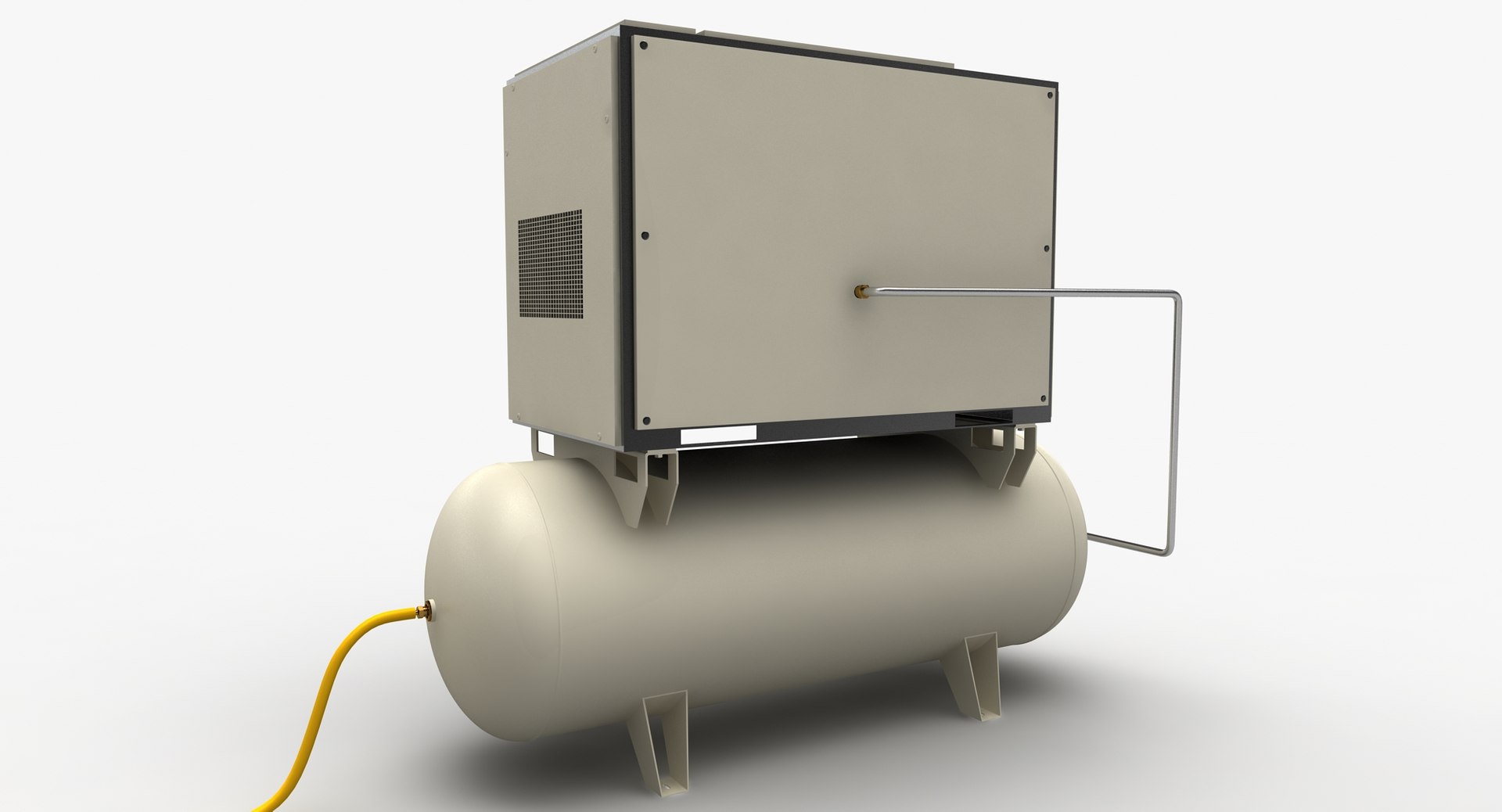Industrial Air Compressor 3d Model