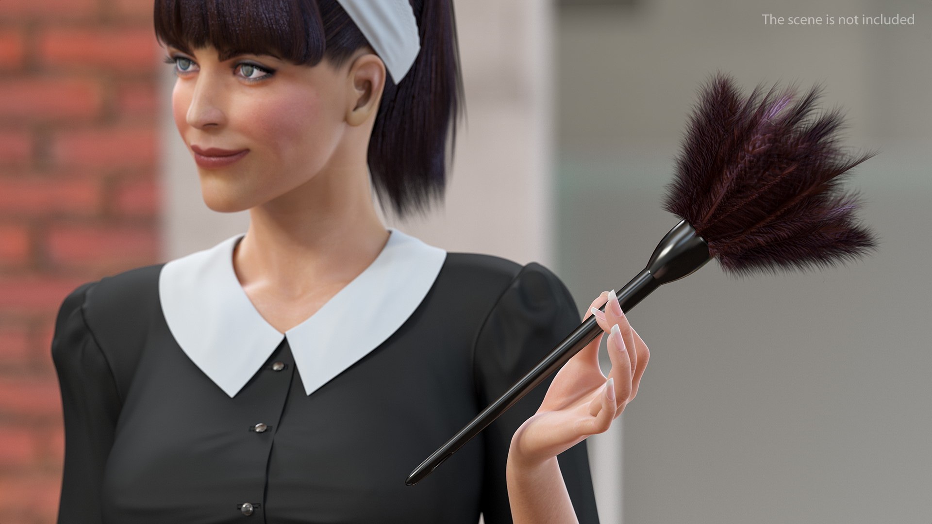 Housekeeping maid rigged female 3D model - TurboSquid 1581177