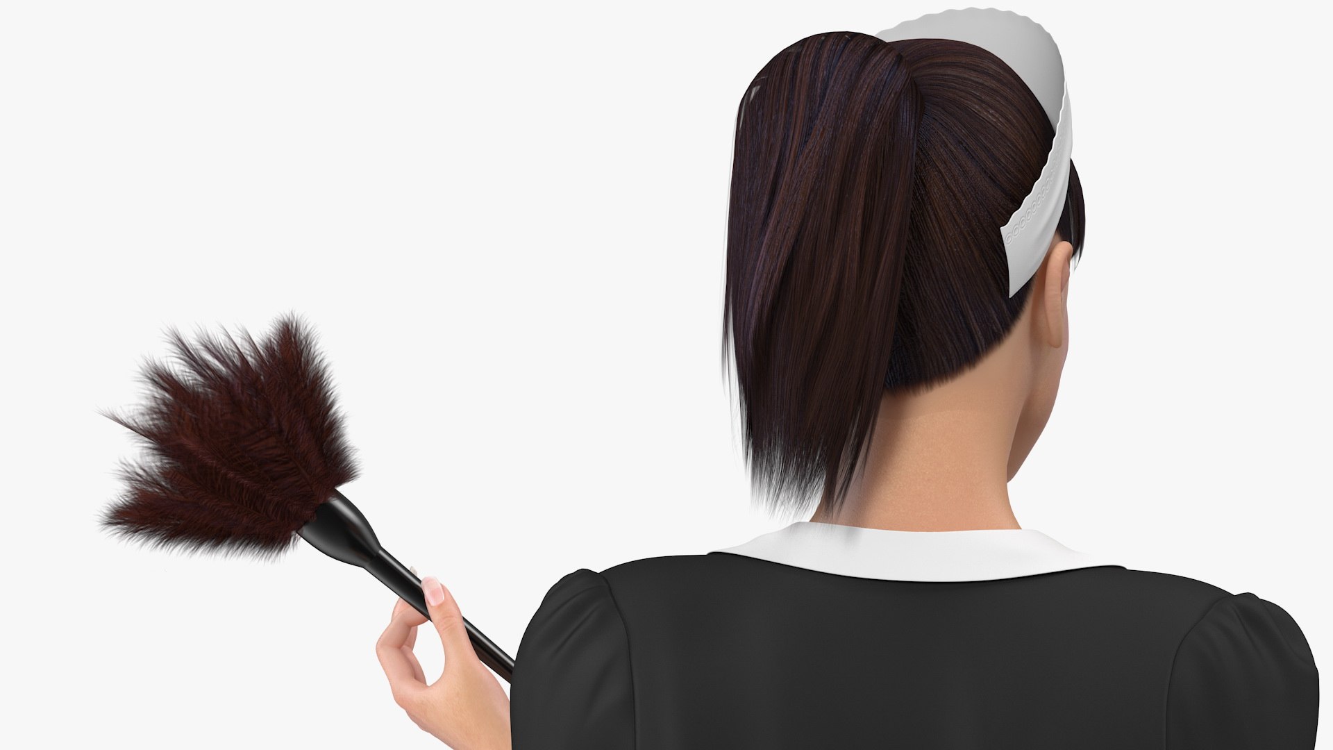 Housekeeping maid rigged female 3D model - TurboSquid 1581177