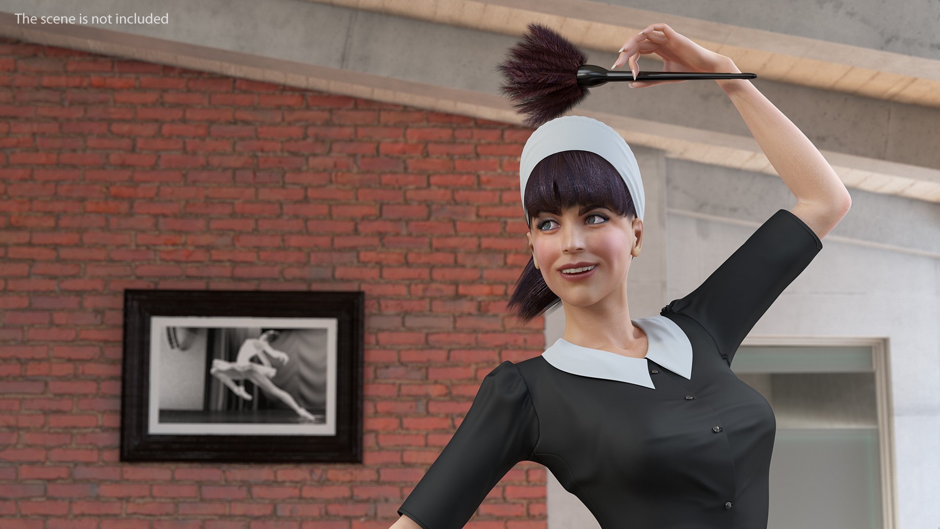 Housekeeping maid rigged female 3D model - TurboSquid 1581177