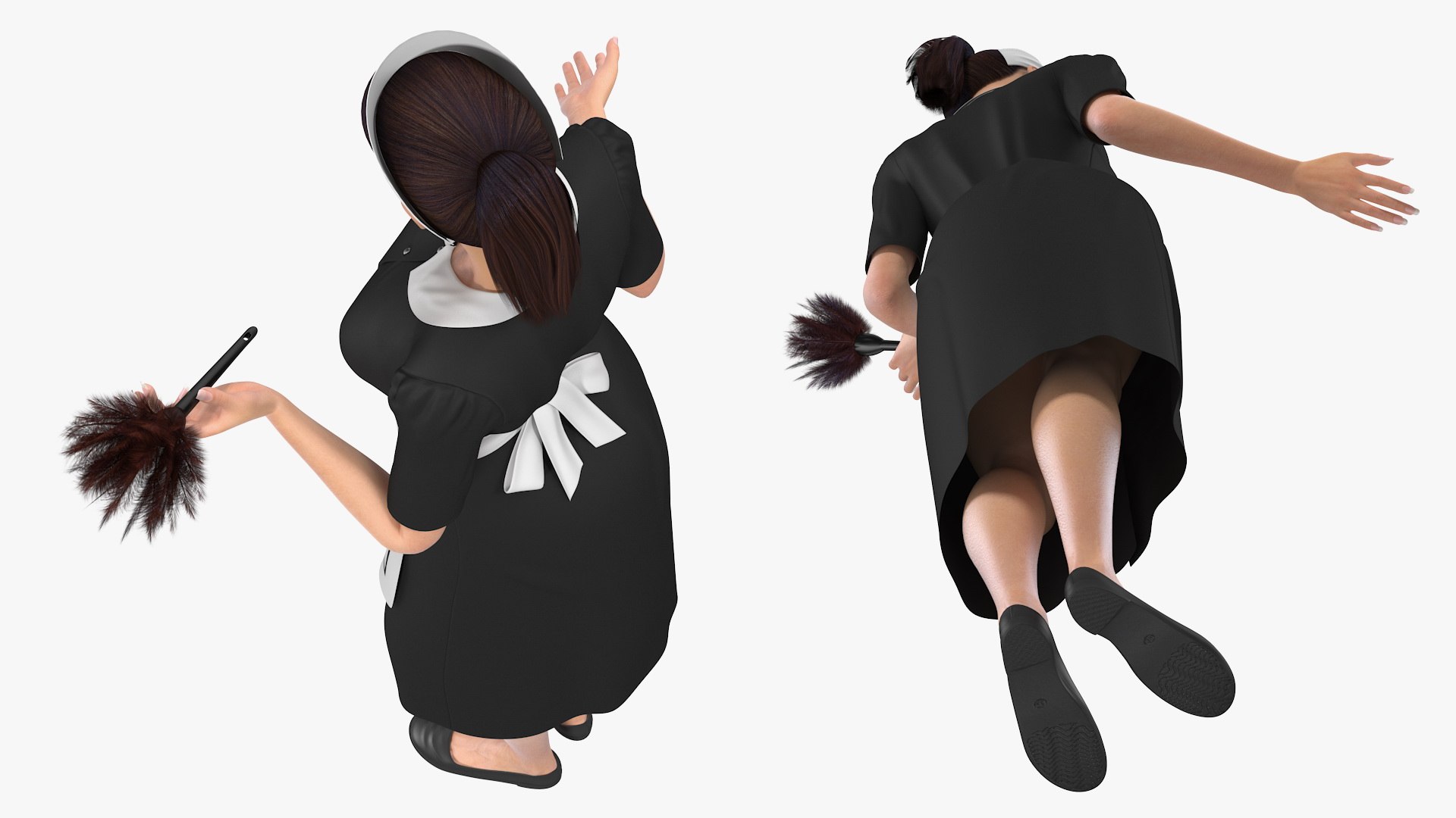 Housekeeping maid rigged female 3D model - TurboSquid 1581177