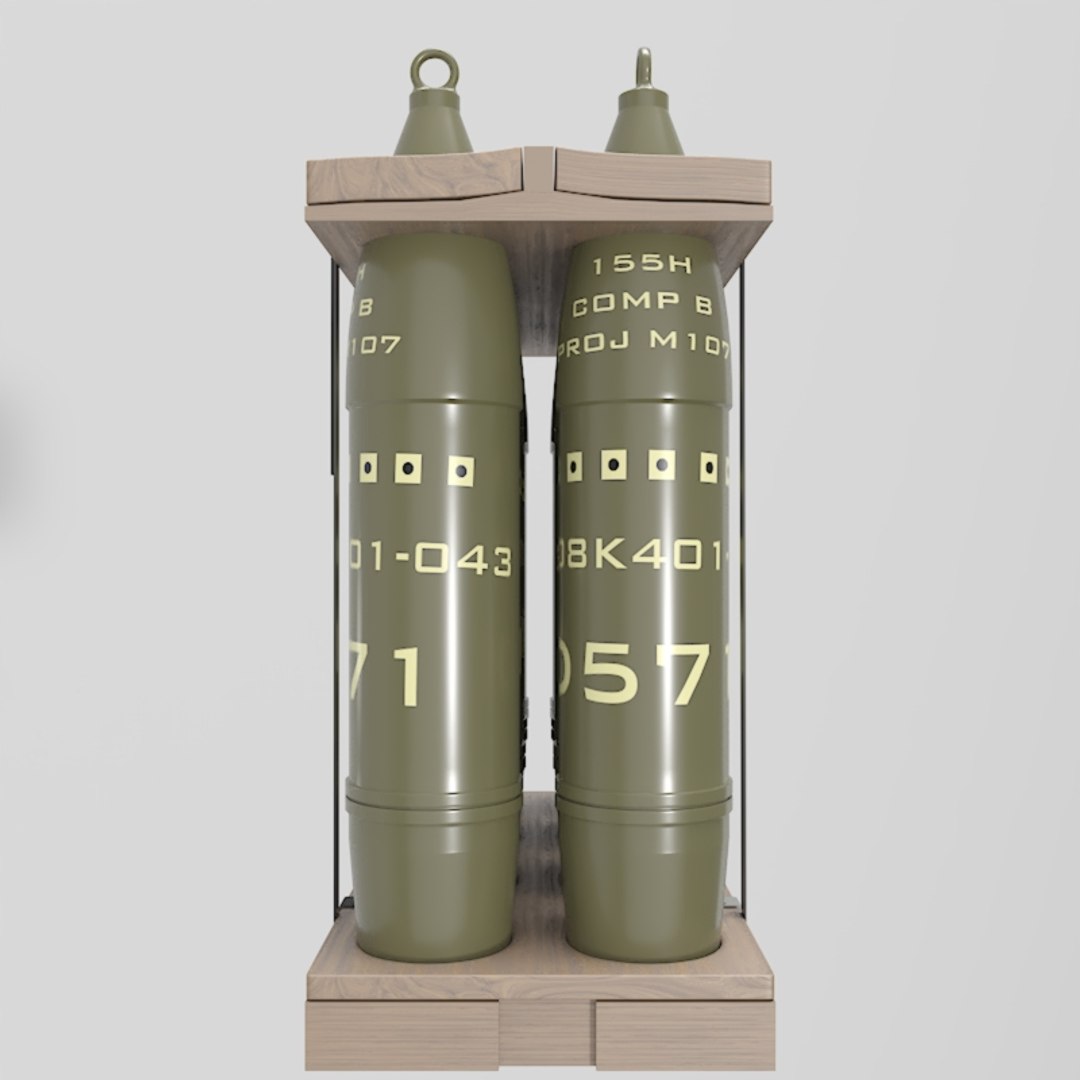 Military Artillery Shells Model - TurboSquid 2348037