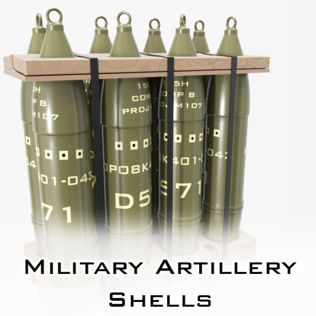Military Artillery Shells Model - TurboSquid 2348037