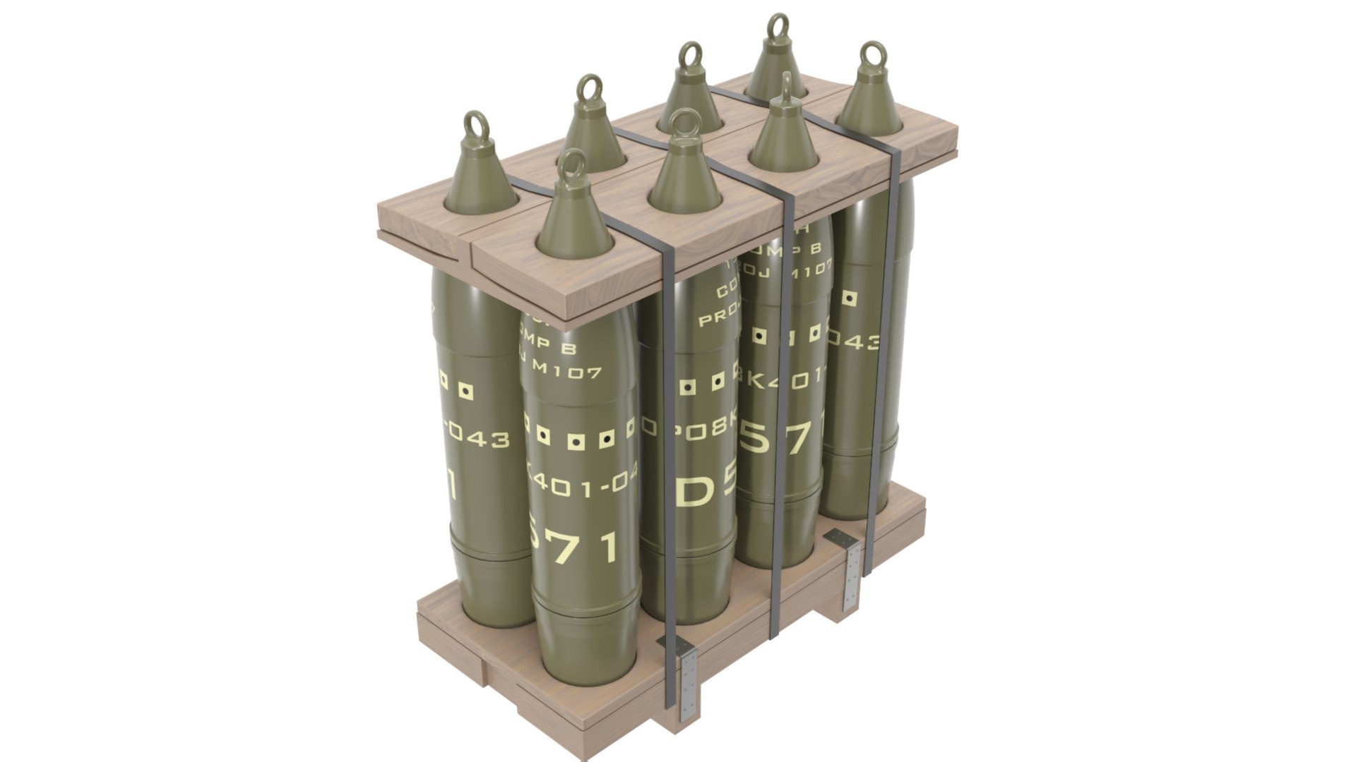Military Artillery Shells Model - TurboSquid 2348037