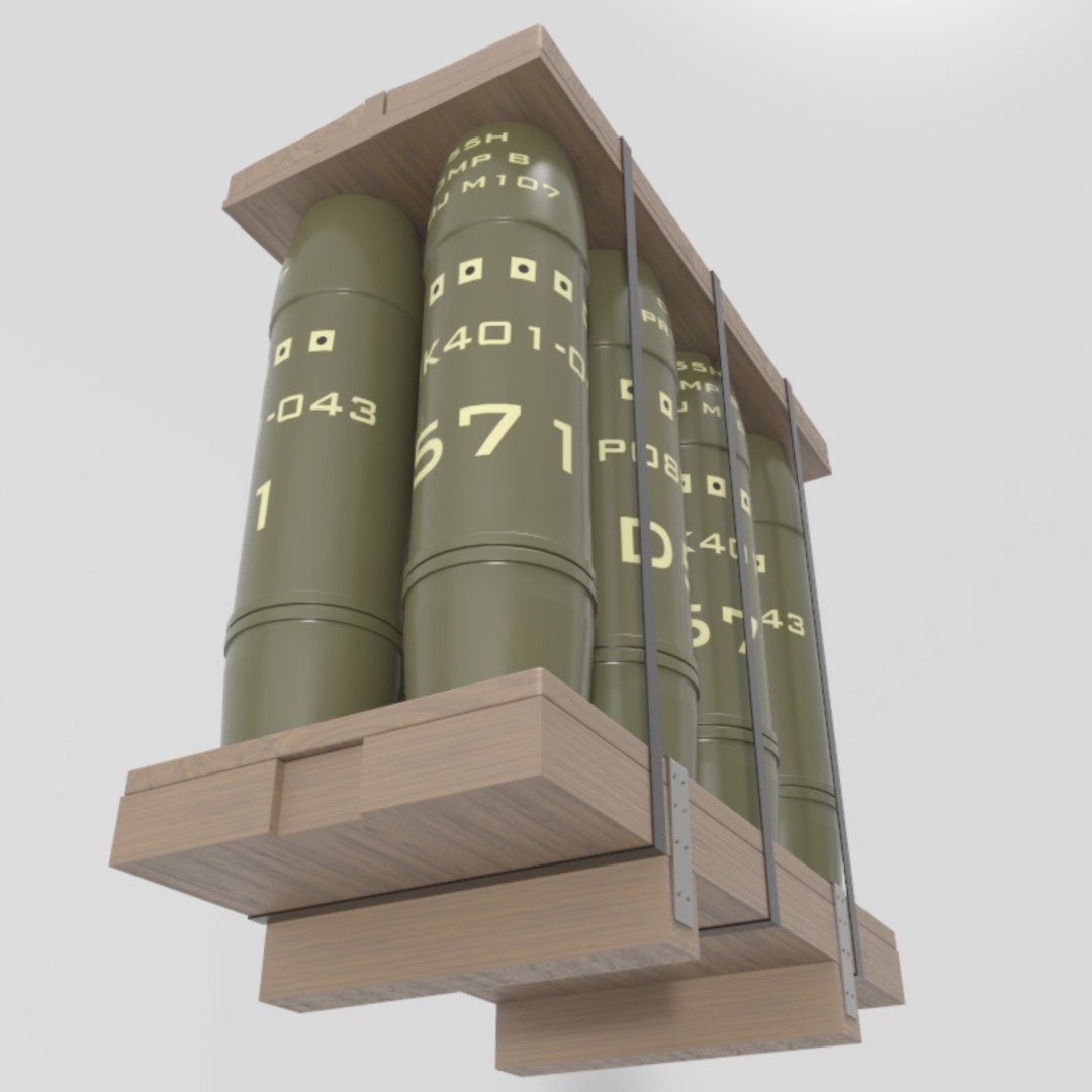Military Artillery Shells Model - TurboSquid 2348037
