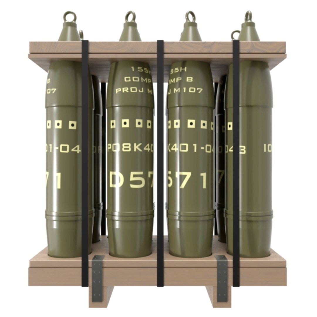 Military Artillery Shells Model - TurboSquid 2348037