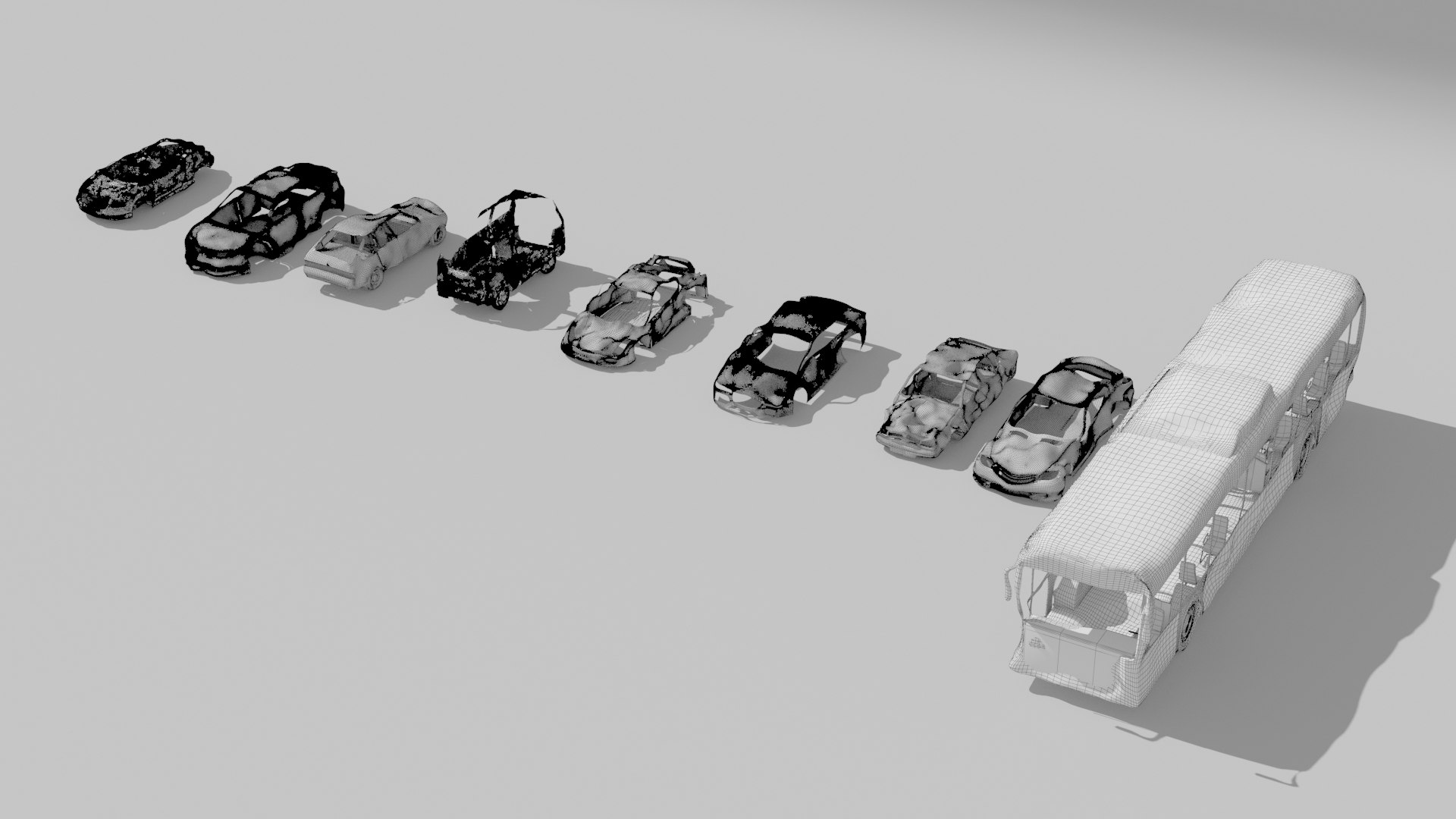 3D Destroyed Cars Vol 1 - TurboSquid 1812388