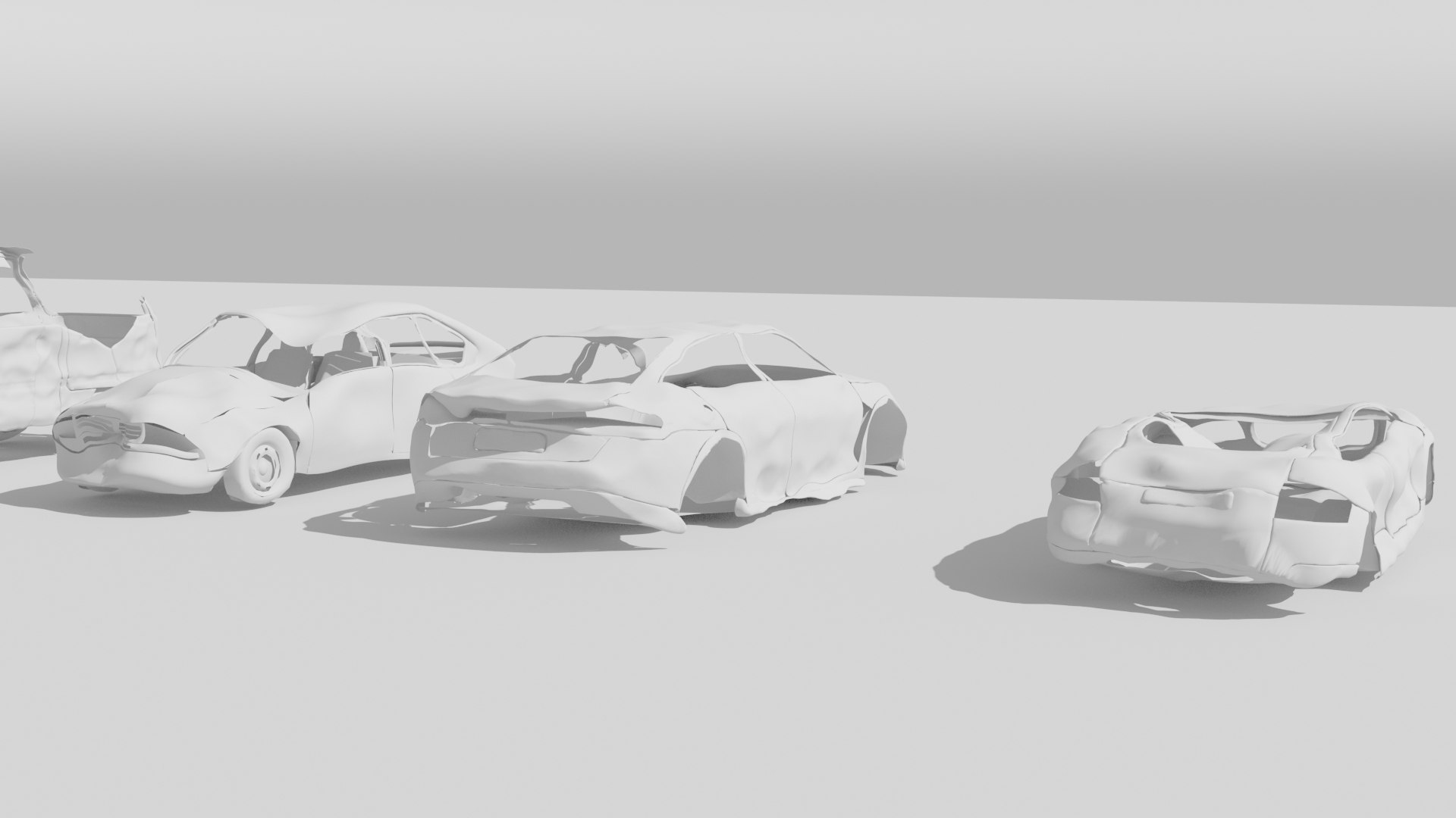 3D Destroyed Cars Vol 1 - TurboSquid 1812388