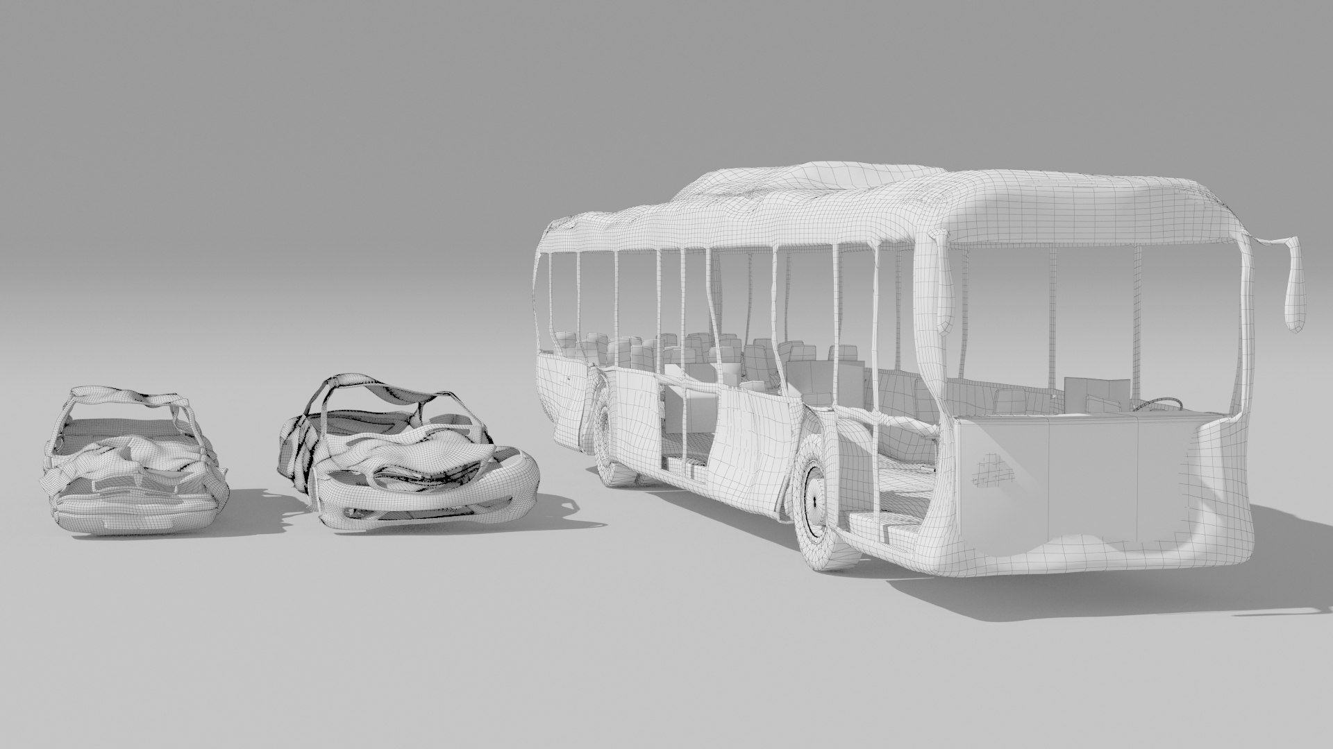 3D Destroyed Cars Vol 1 - TurboSquid 1812388