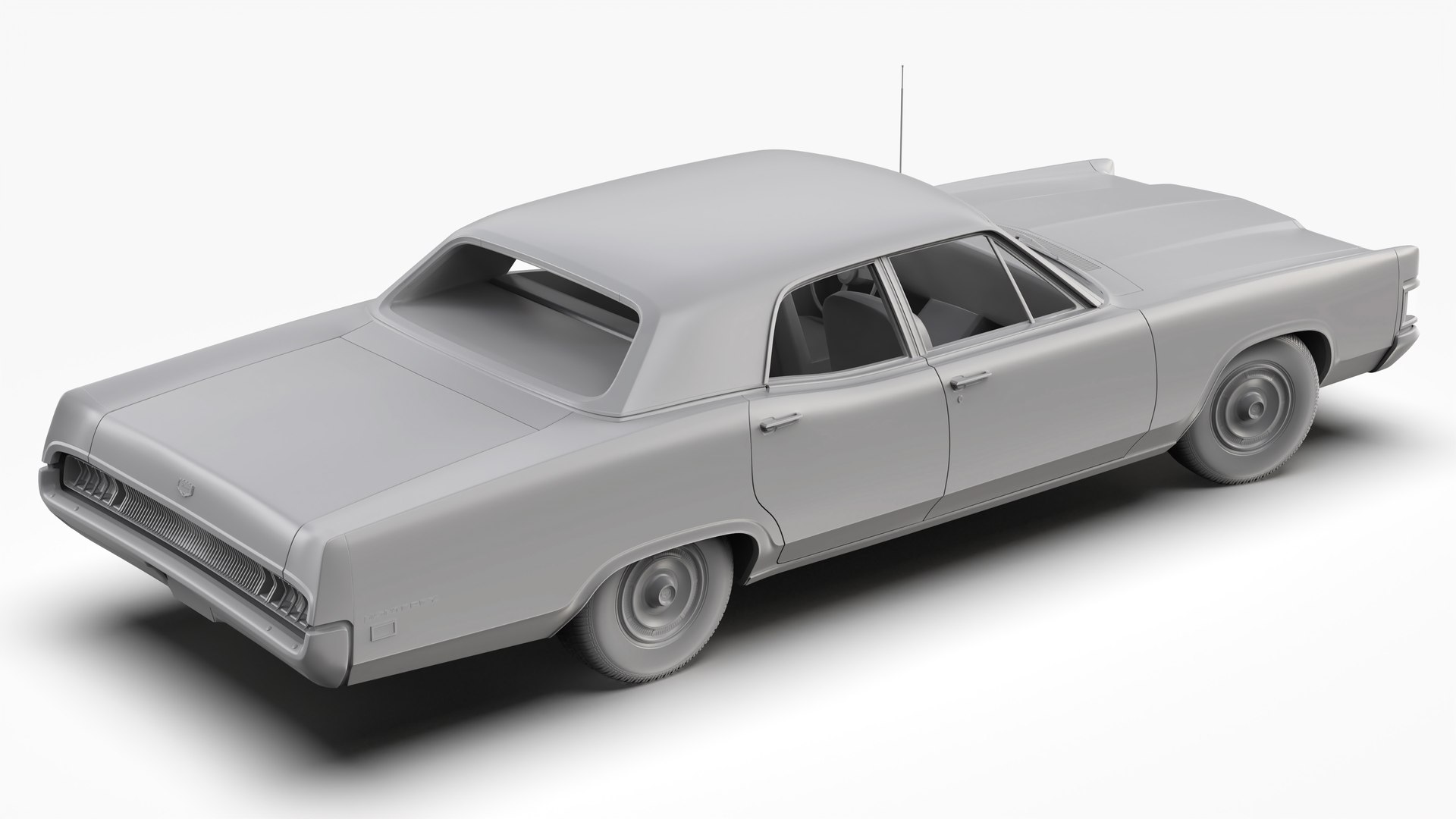 Mercury Monterey Sedan 1969 3D Model - TurboSquid 2220034