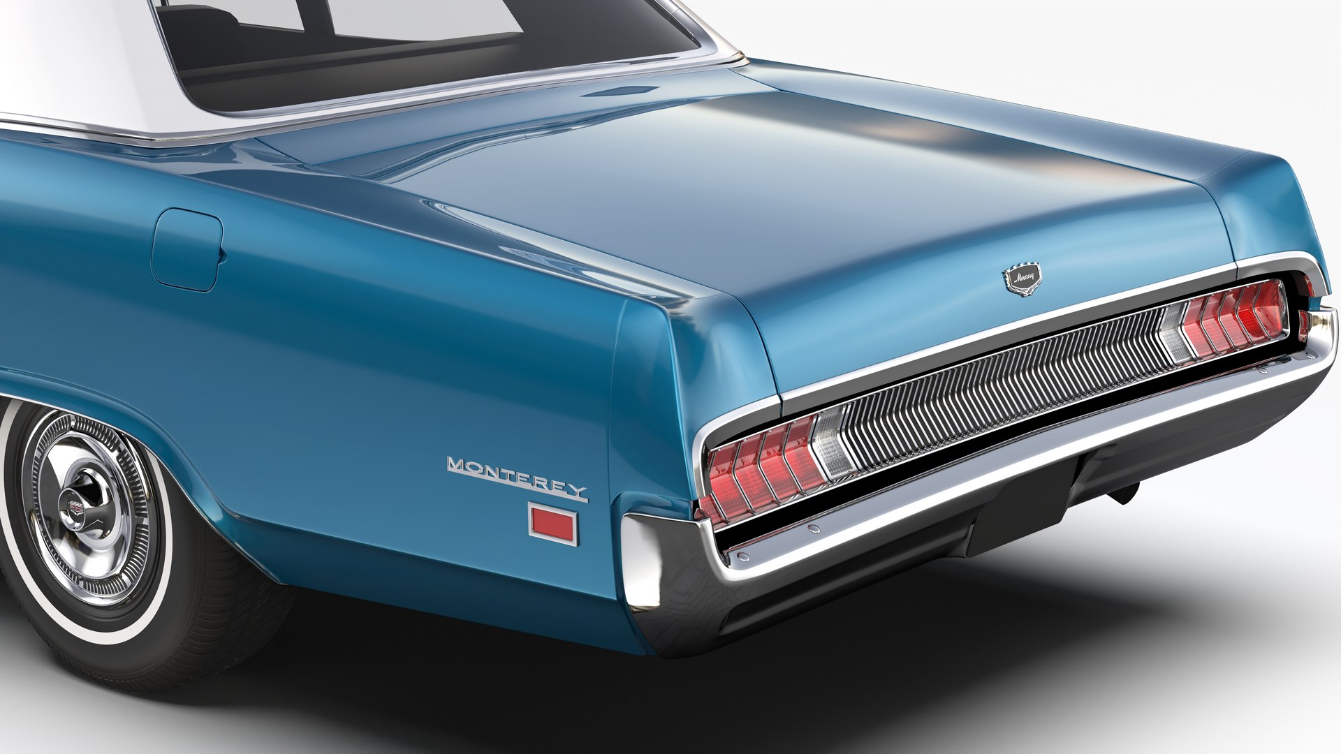 Mercury Monterey Sedan 1969 3D Model - TurboSquid 2220034