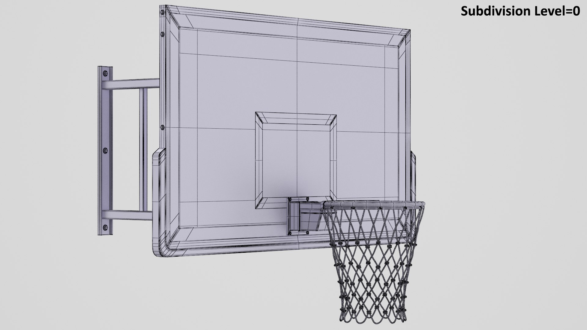 Wall Basketball Hoop 01 3D - TurboSquid 1977145
