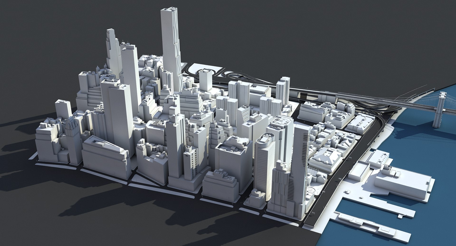3D Manhattan Lower Buildings Model - TurboSquid 1565130