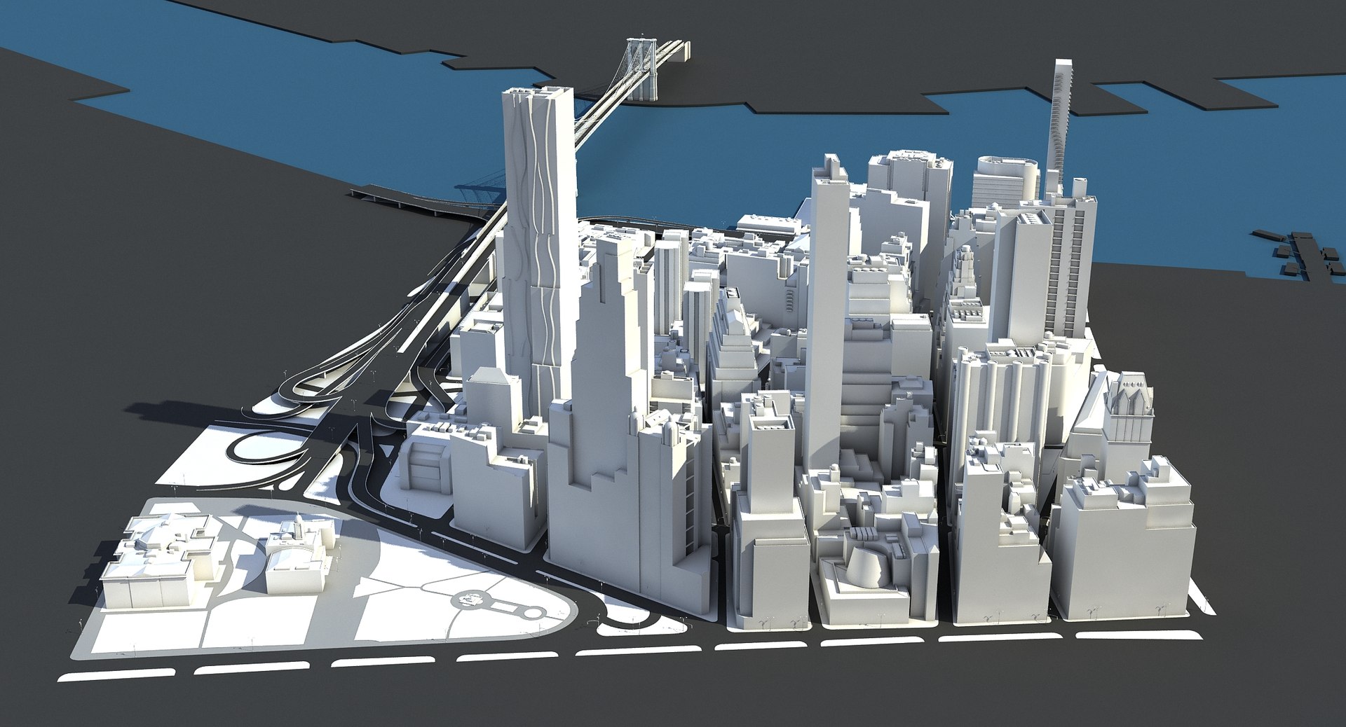 3D Manhattan Lower Buildings Model - TurboSquid 1565130