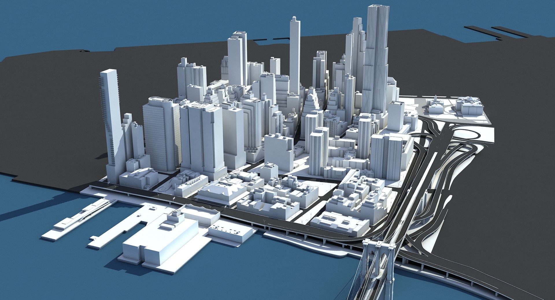 3D Manhattan Lower Buildings Model - TurboSquid 1565130