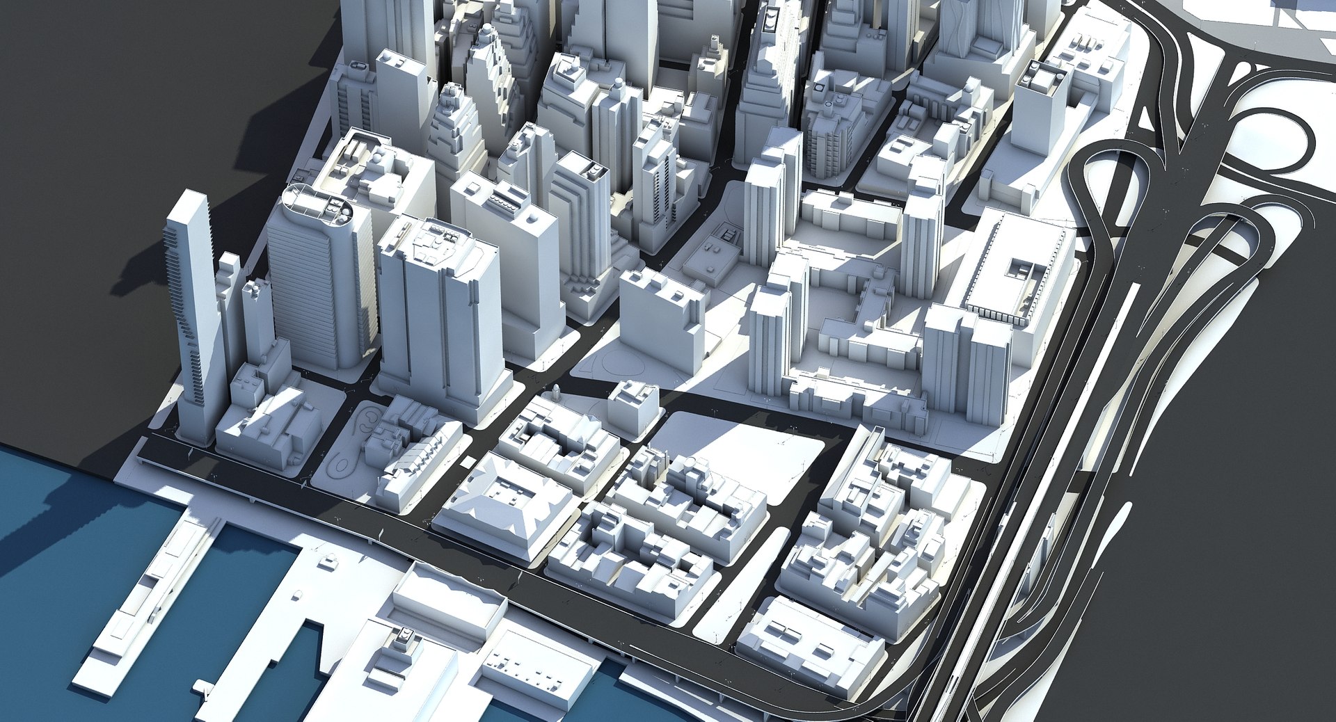3D Manhattan Lower Buildings Model - TurboSquid 1565130