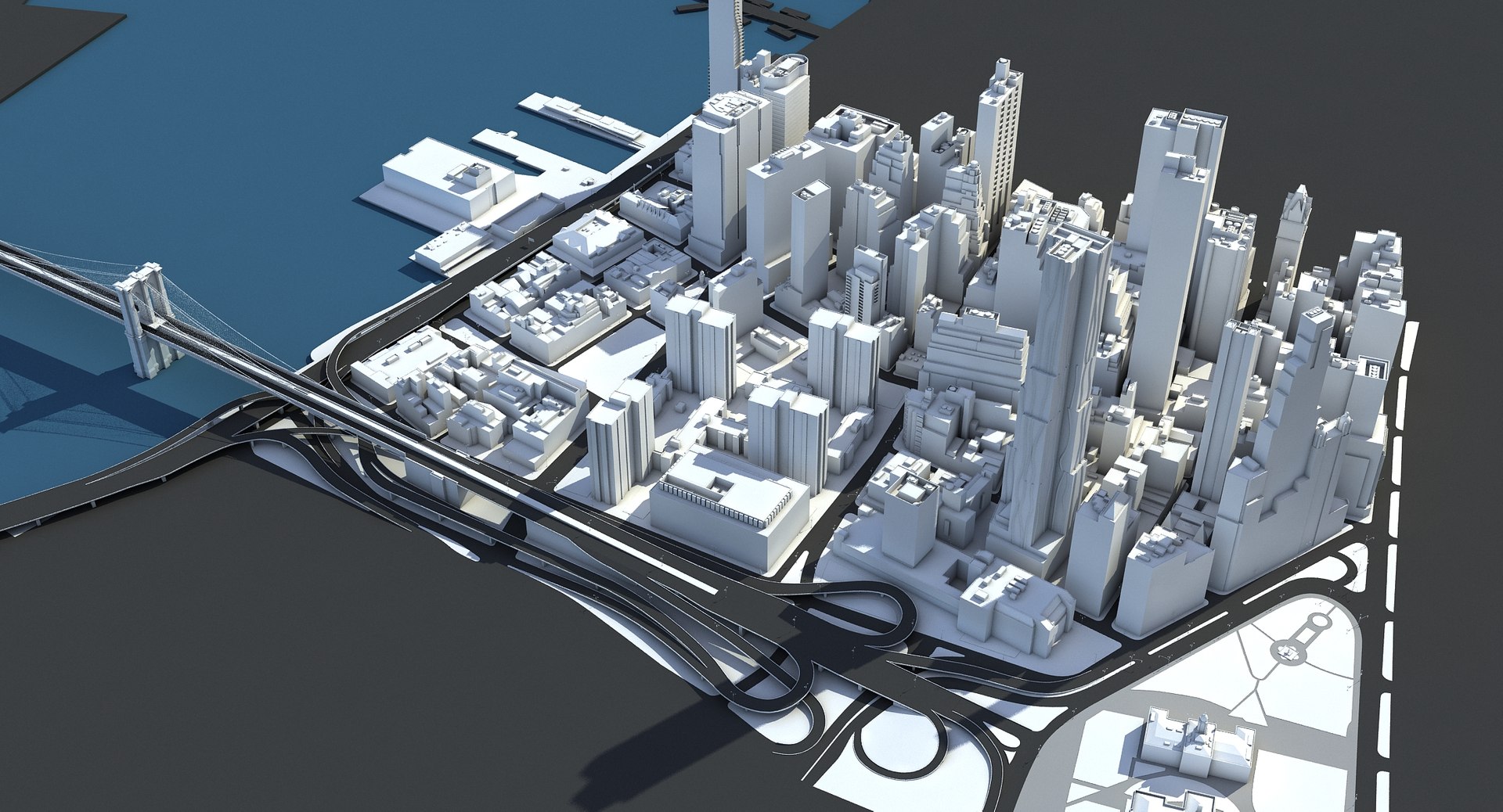 3D Manhattan Lower Buildings Model - TurboSquid 1565130