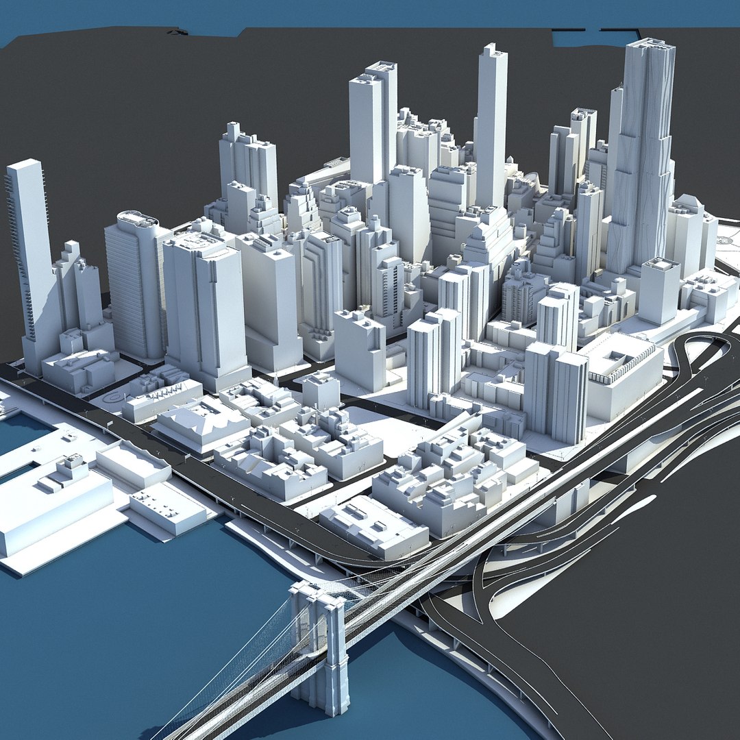 3D manhattan lower buildings model - TurboSquid 1565130
