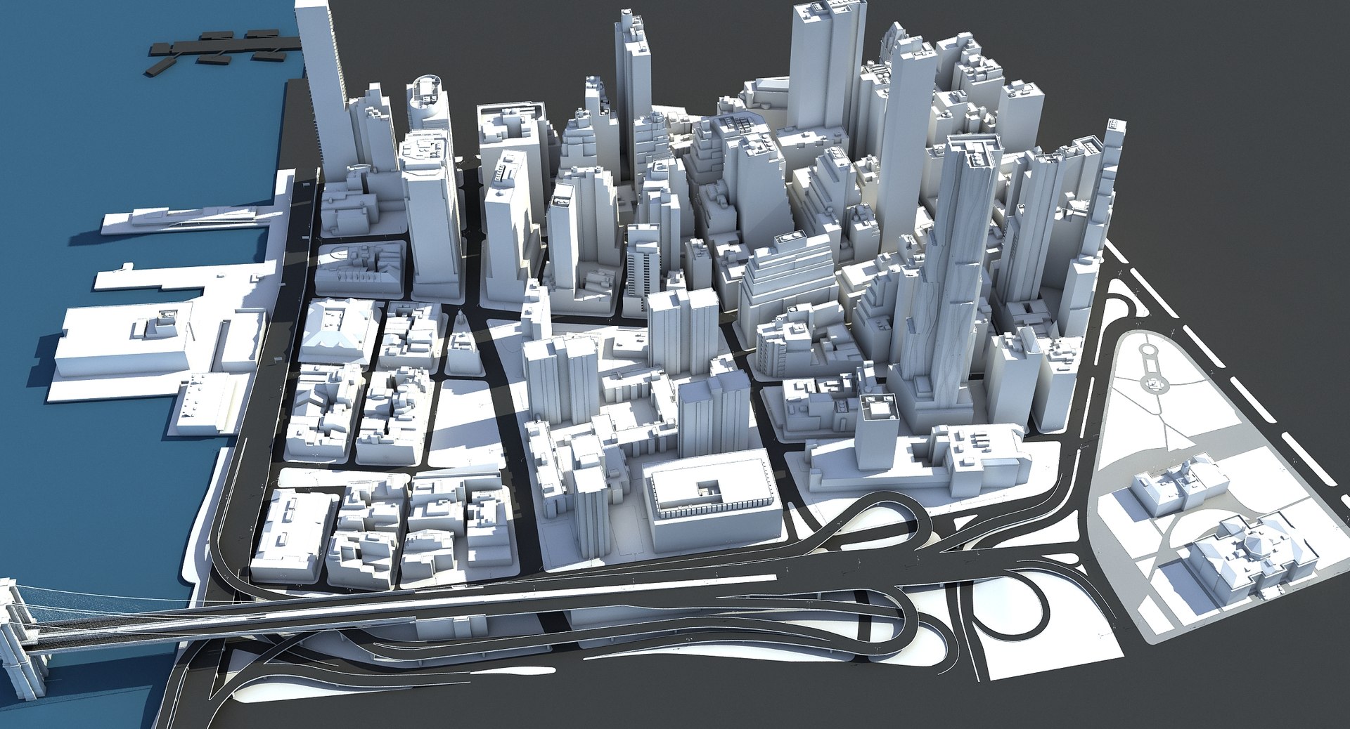 3D Manhattan Lower Buildings Model - TurboSquid 1565130