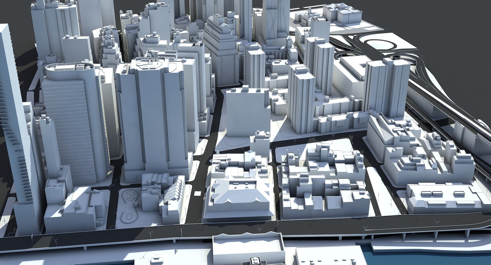 3D Manhattan Lower Buildings Model - TurboSquid 1565130