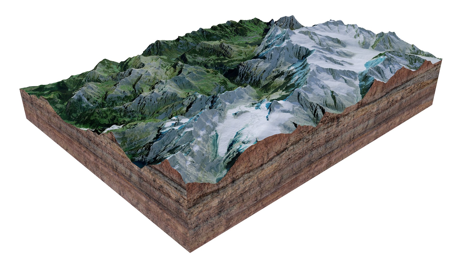 3D model Lauterbrunnen Alps Switzerland - TurboSquid 2061710