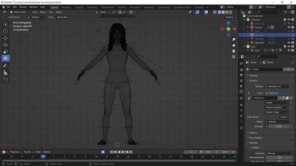 Layla - Rigged Blender Realistic Female Character 3D 모델 - TurboSquid ...