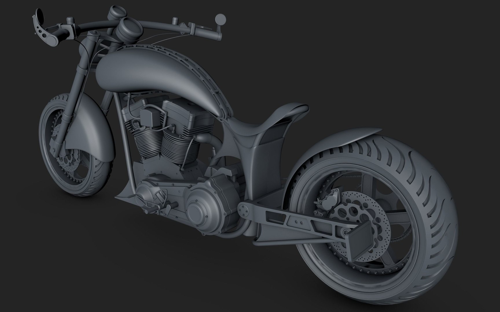 3D Model Custom Motorcycle - TurboSquid 1497977