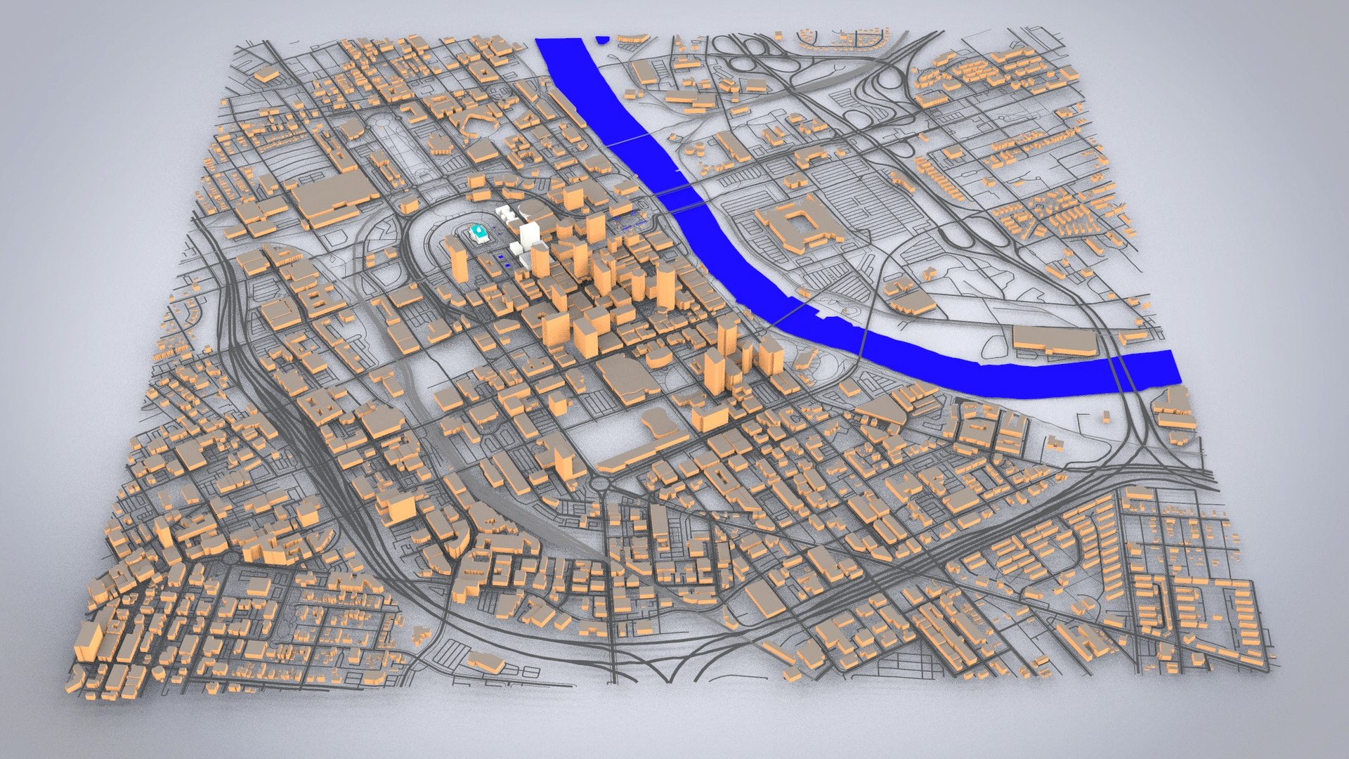 Cityscape Nashville Tennessee USA 3D Model - TurboSquid 1951162