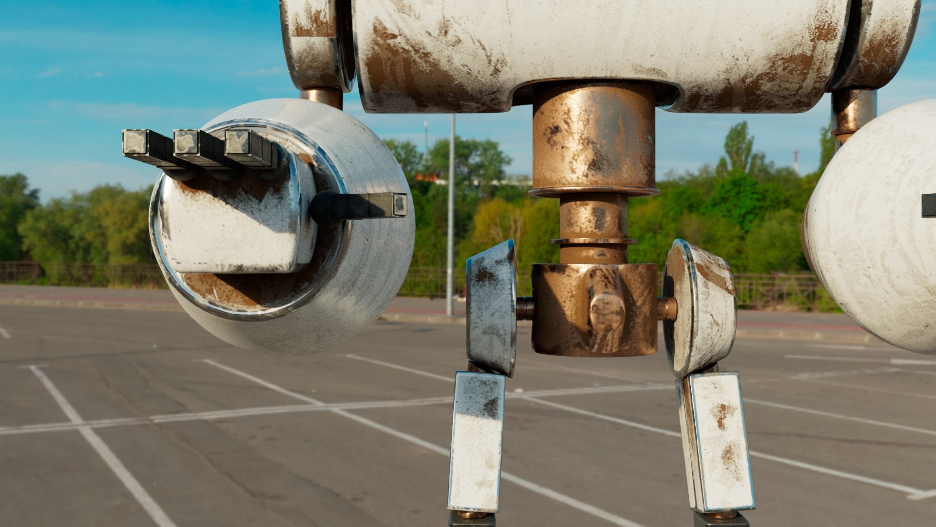 PBR Sci-Fi Combat Robot 3D Model - TurboSquid 2238949