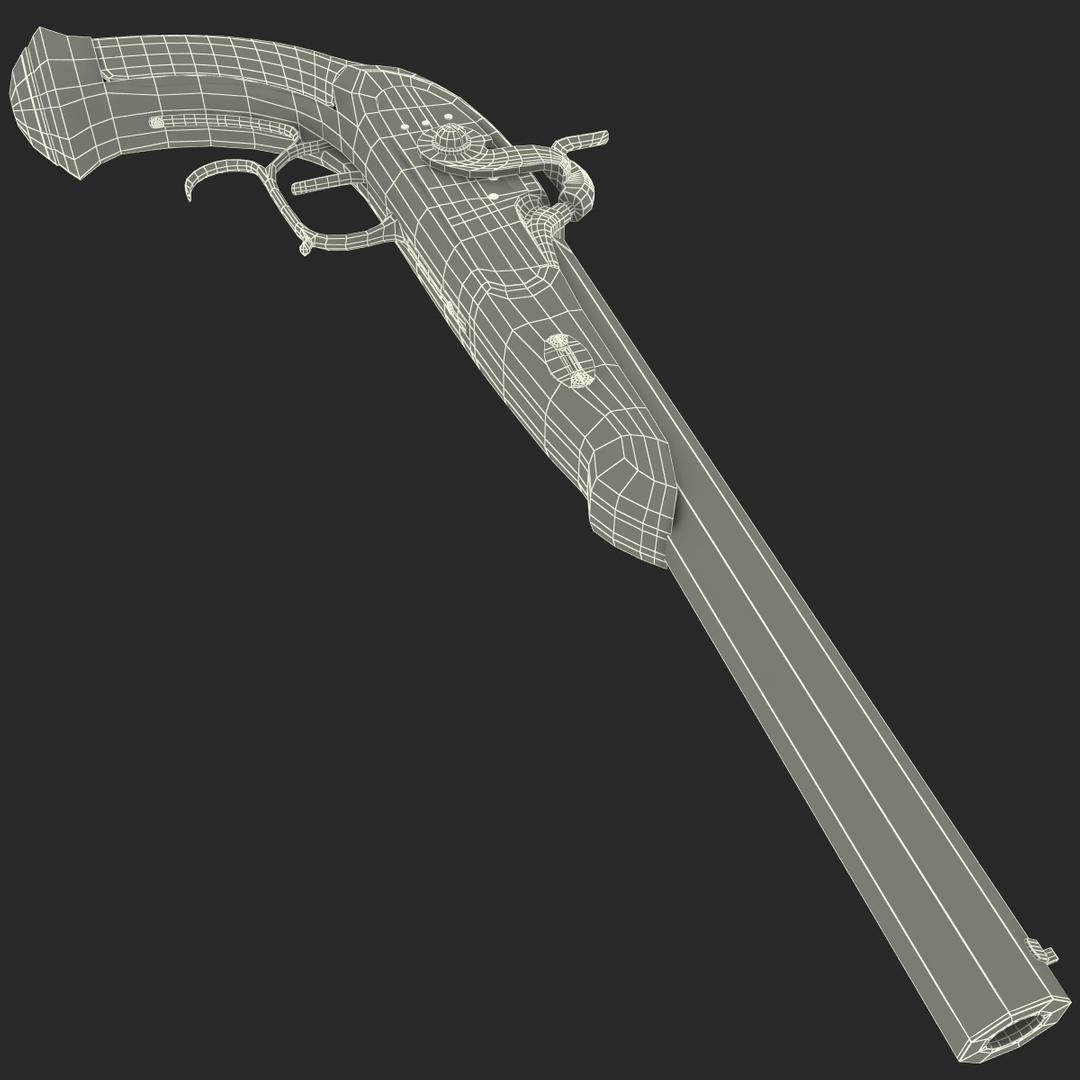 old muskets v5 3d model