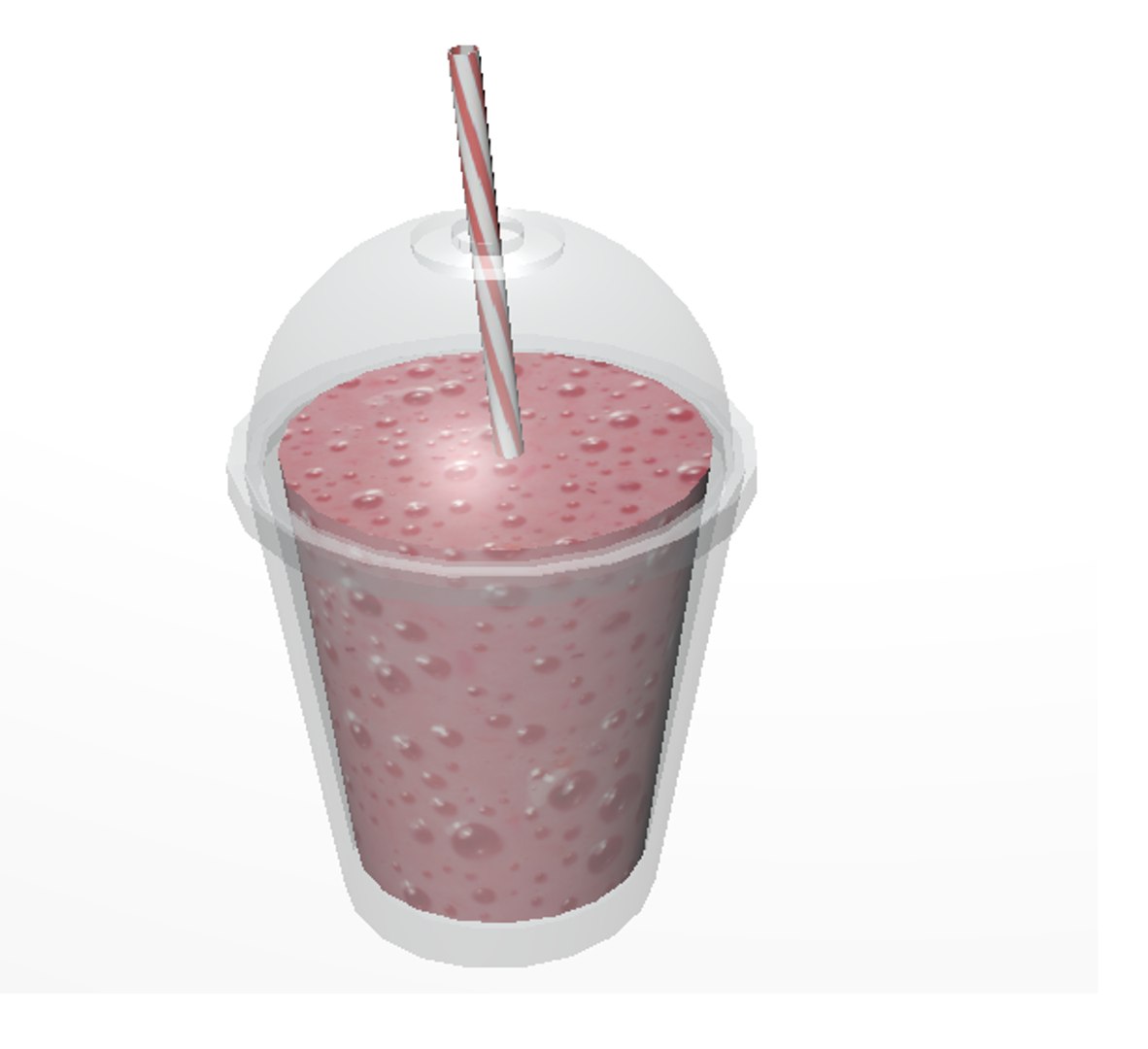 Glass Milkshake 3D Model - TurboSquid 1391452