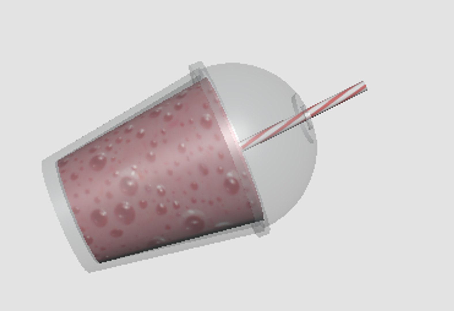 Glass Milkshake 3D Model - TurboSquid 1391452