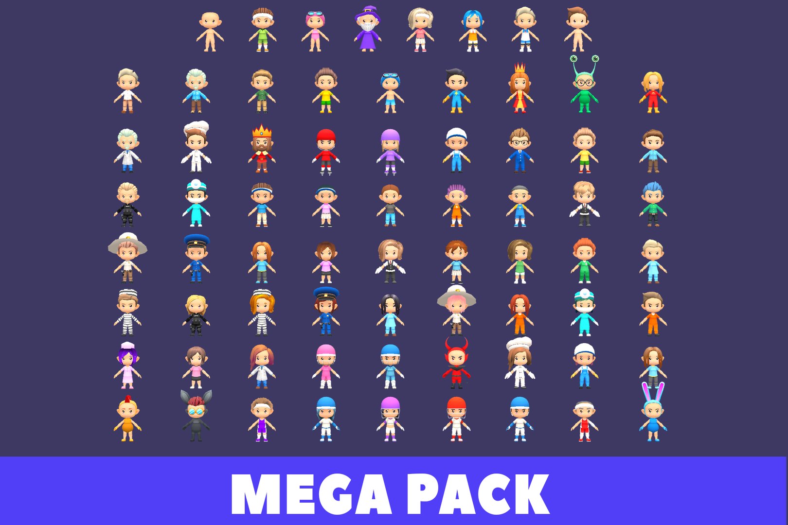 3D Royalty Stylized Character Mega Pack - TurboSquid 2277314