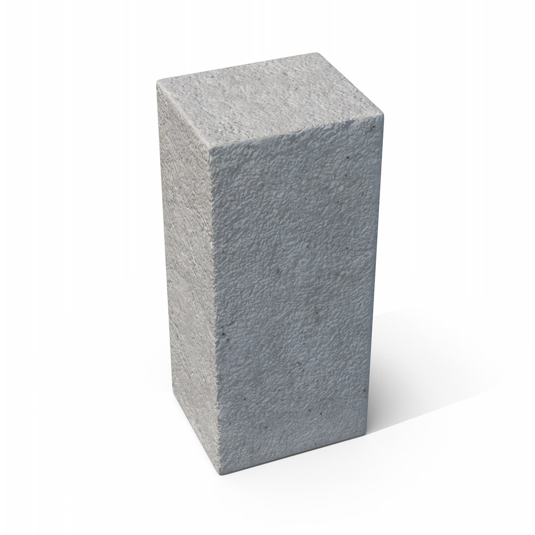 3D Concrete Block - TurboSquid 2204079
