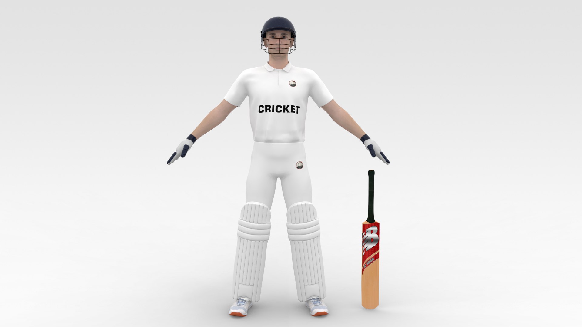 Cricket Batsman V2 Model - TurboSquid 1830414