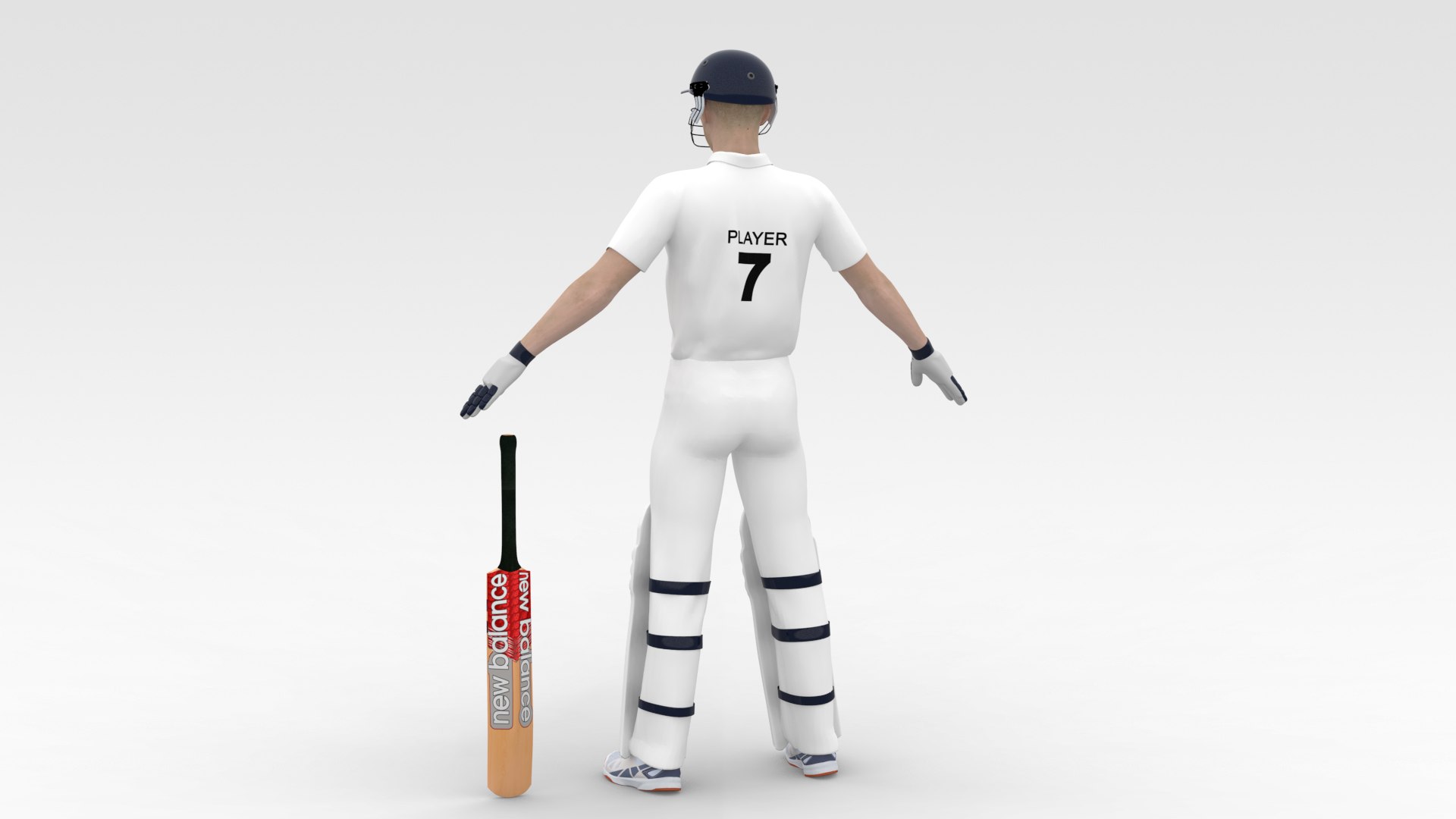 Cricket Batsman V2 Model - TurboSquid 1830414