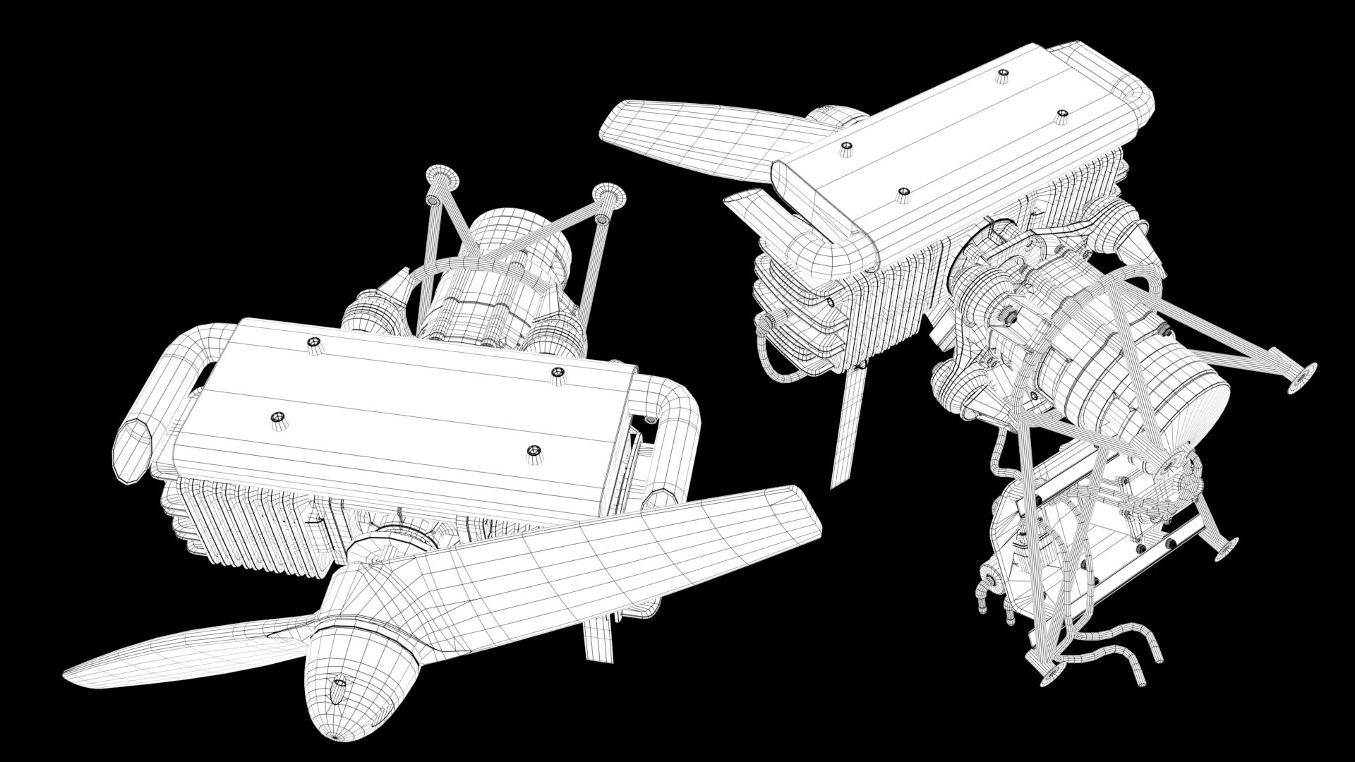 3D Drone Aircraft Engine Model - TurboSquid 2011118