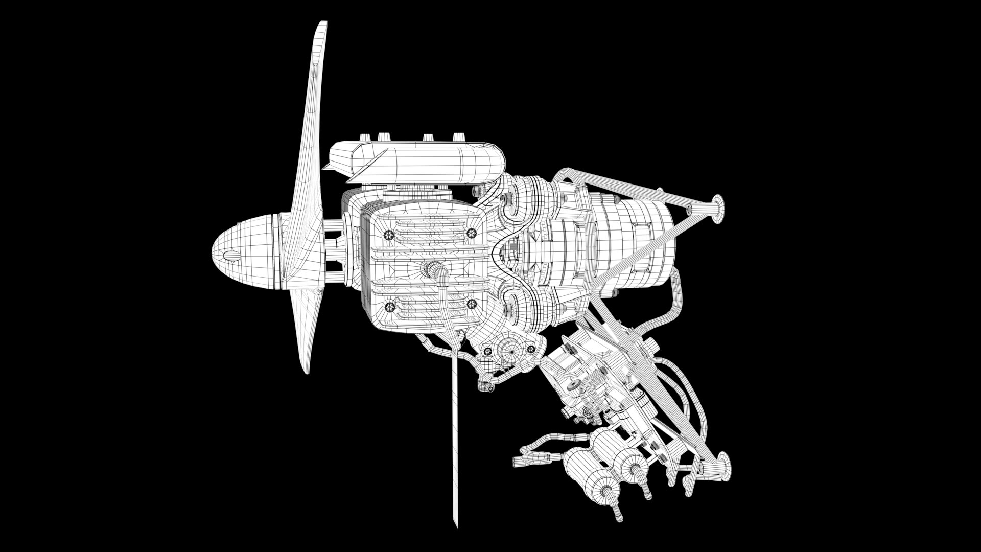 3D Drone Aircraft Engine Model - TurboSquid 2011118