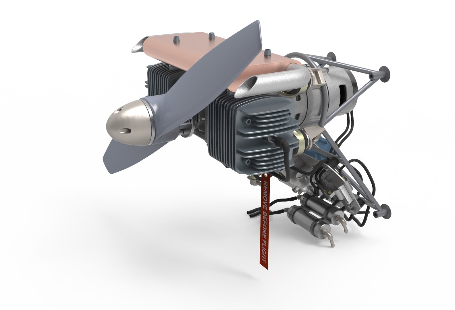 3D Drone Aircraft Engine Model - TurboSquid 2011118