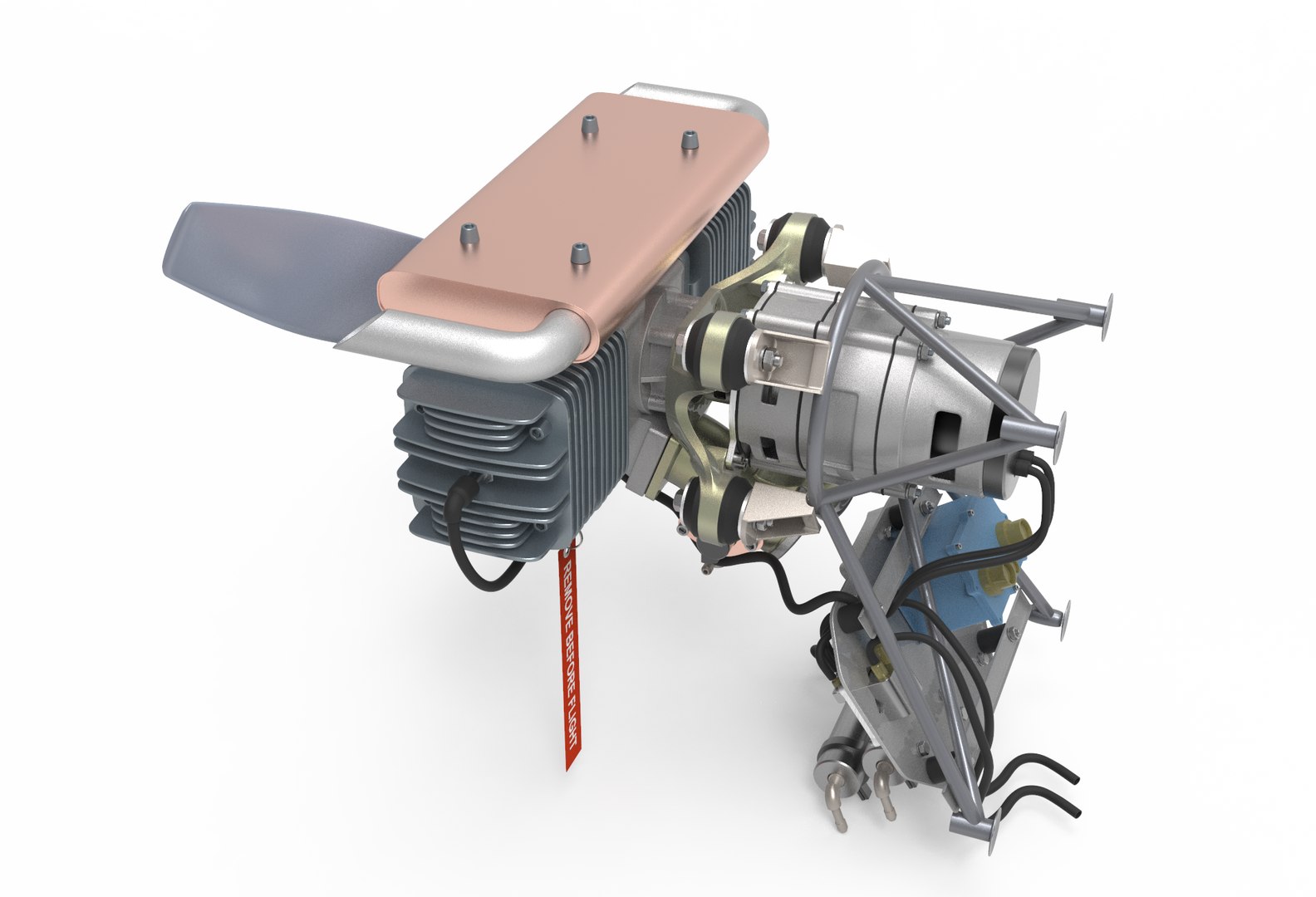 3D Drone Aircraft Engine Model - TurboSquid 2011118