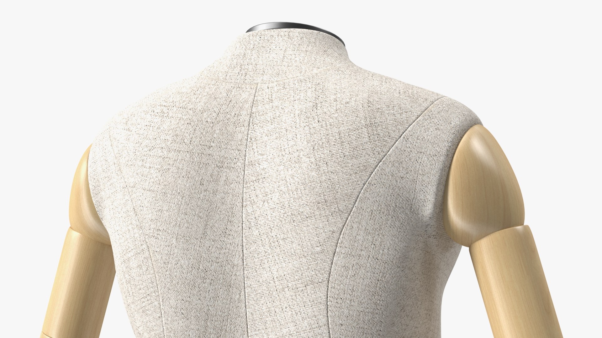 Male Flexible Half Body Mannequin Torso with Wooden Base Headless 3D ...